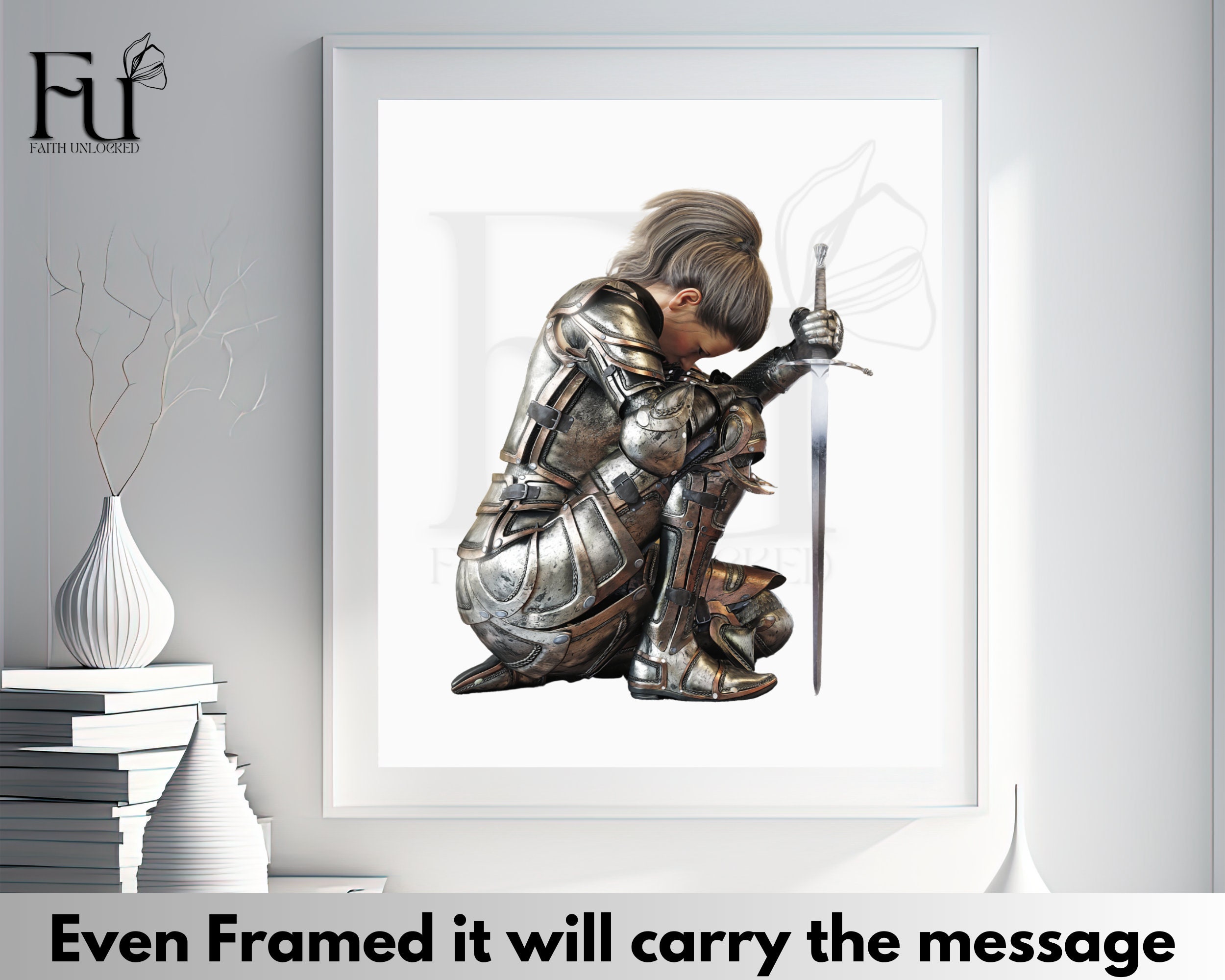 Kneeling Warrior Svg, Png, Jpeg, Armor of God Svg, Armour of God Png ...