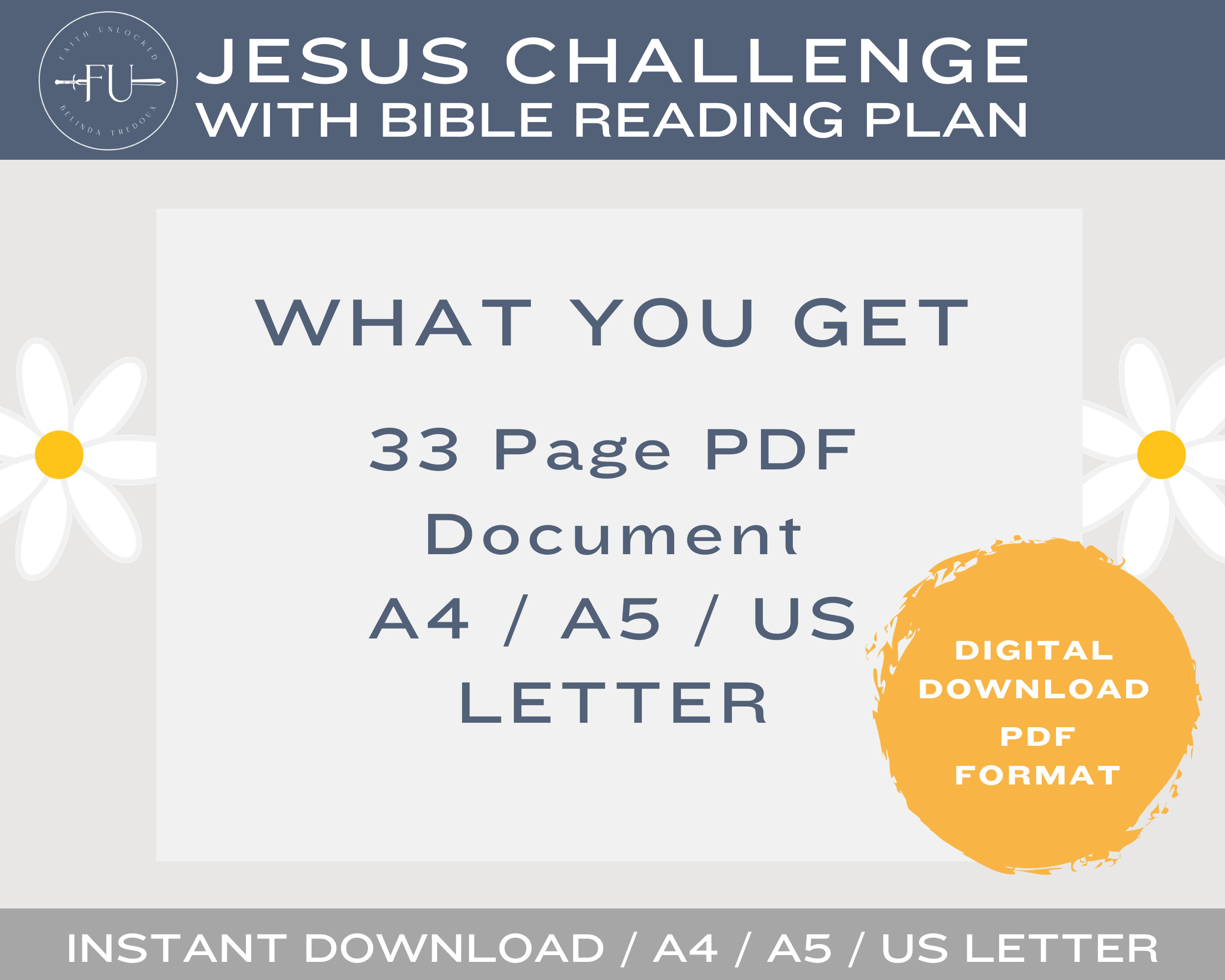 JESUS Challenge / Bible Reading Plan / Get to Know God / Spend Time in ...