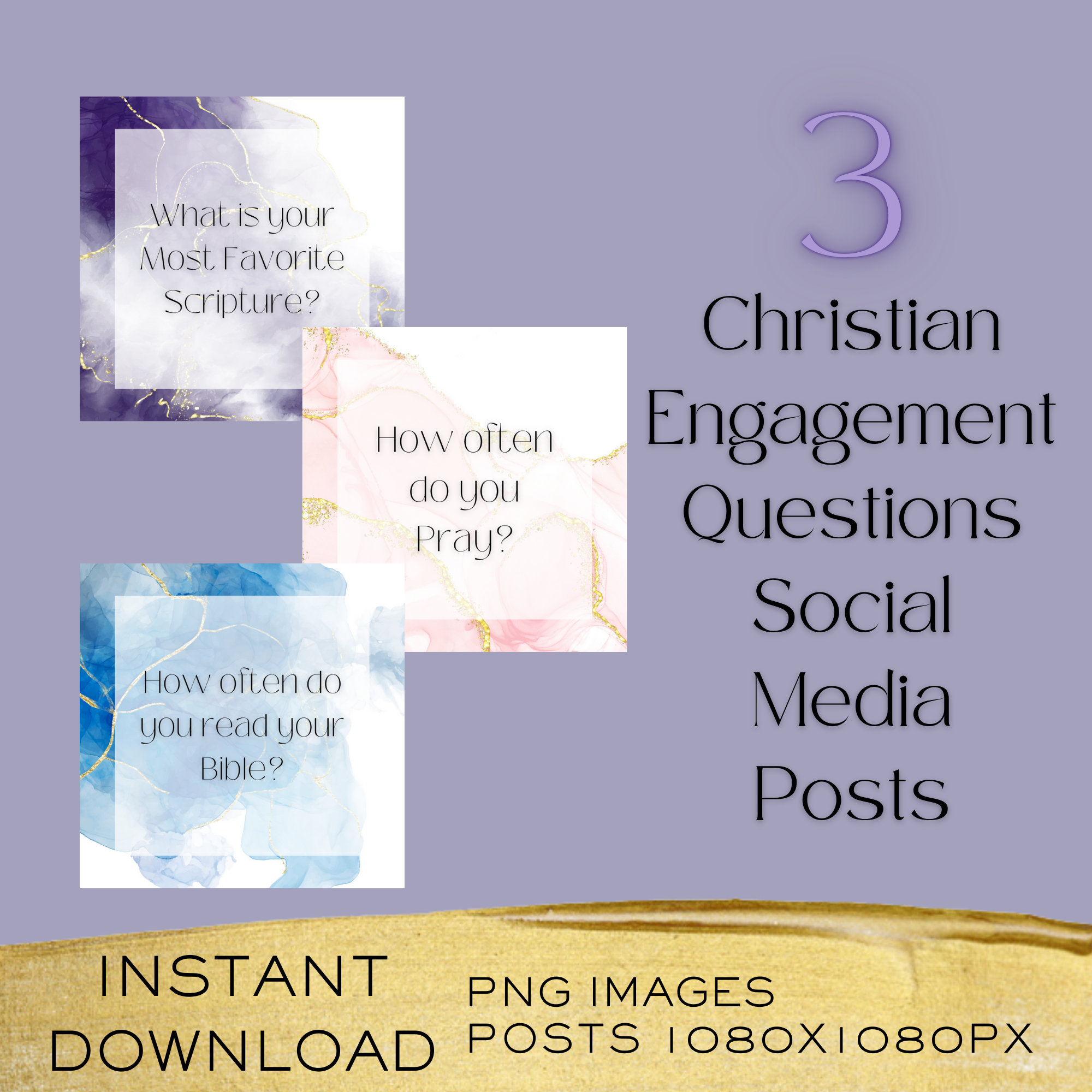 Christian Bible Verses Social Media Posts Graphics - Etsy