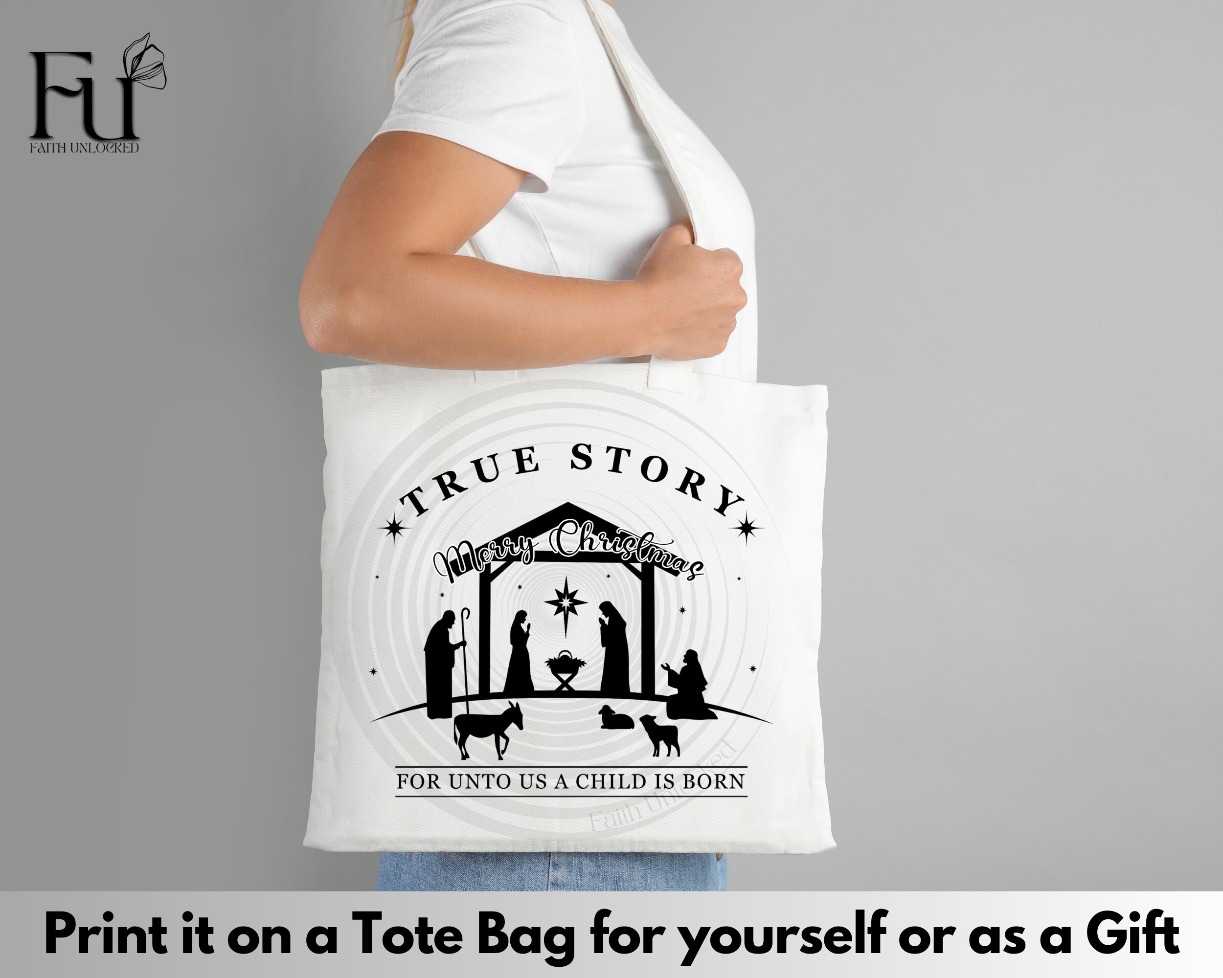 True Story Nativity Scene Svg Png Jpeg Scripture Svg Bible - Etsy