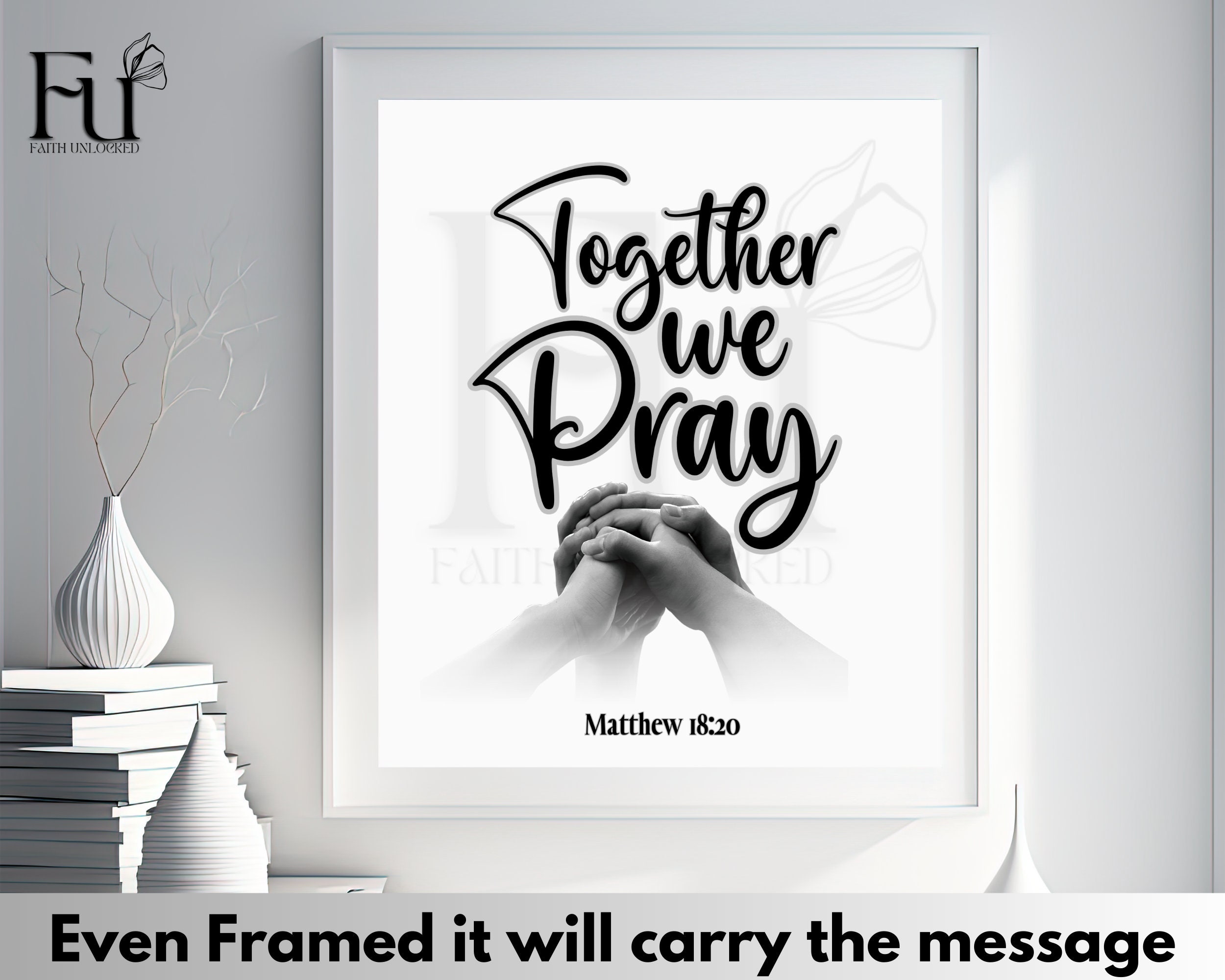 Together We Pray Svg Png Jpeg Scripture Svg Matthew 18v20 - Etsy