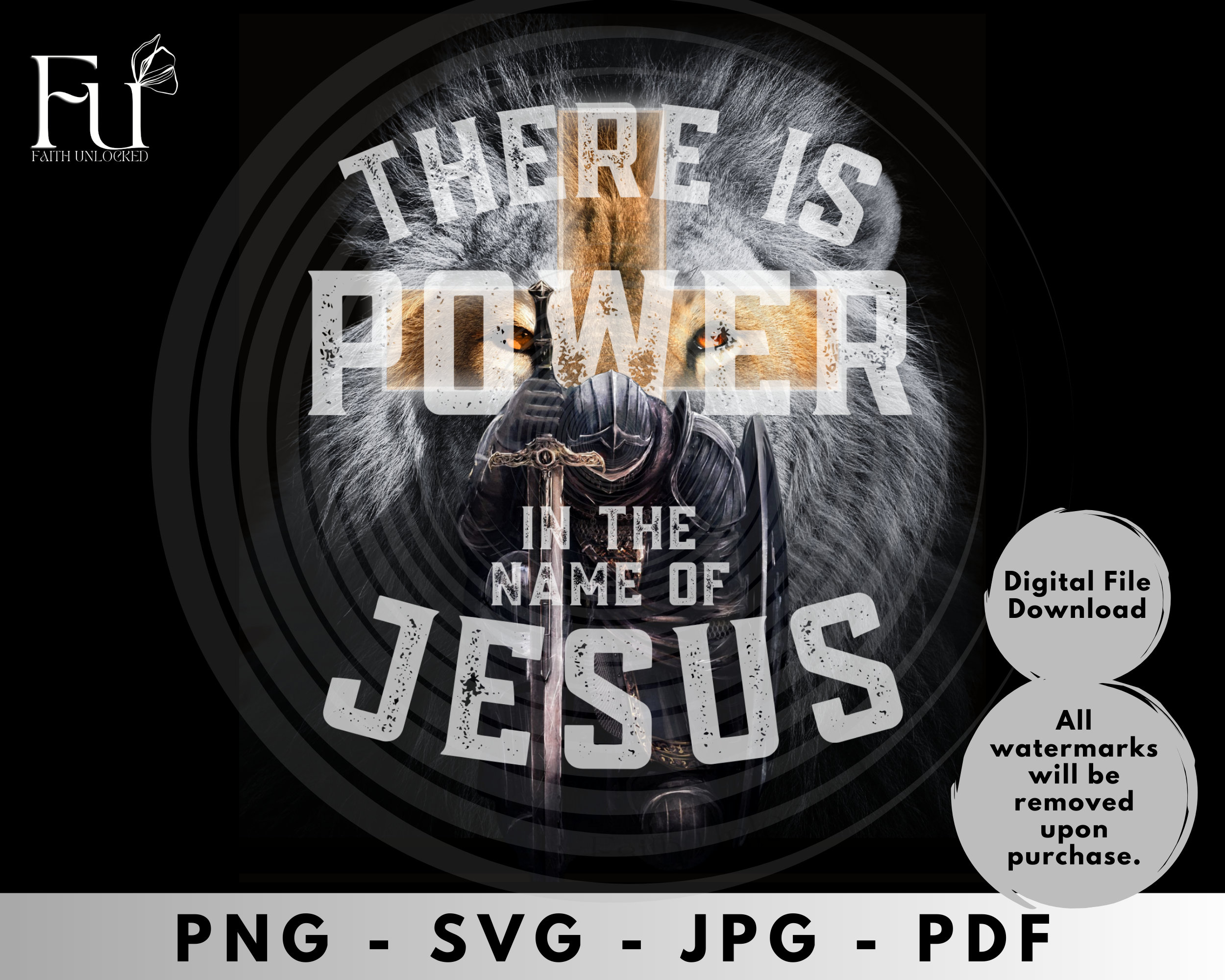 There is Power in the Name of Jesus Svg, Png, Jpg, Armor of God Png ...