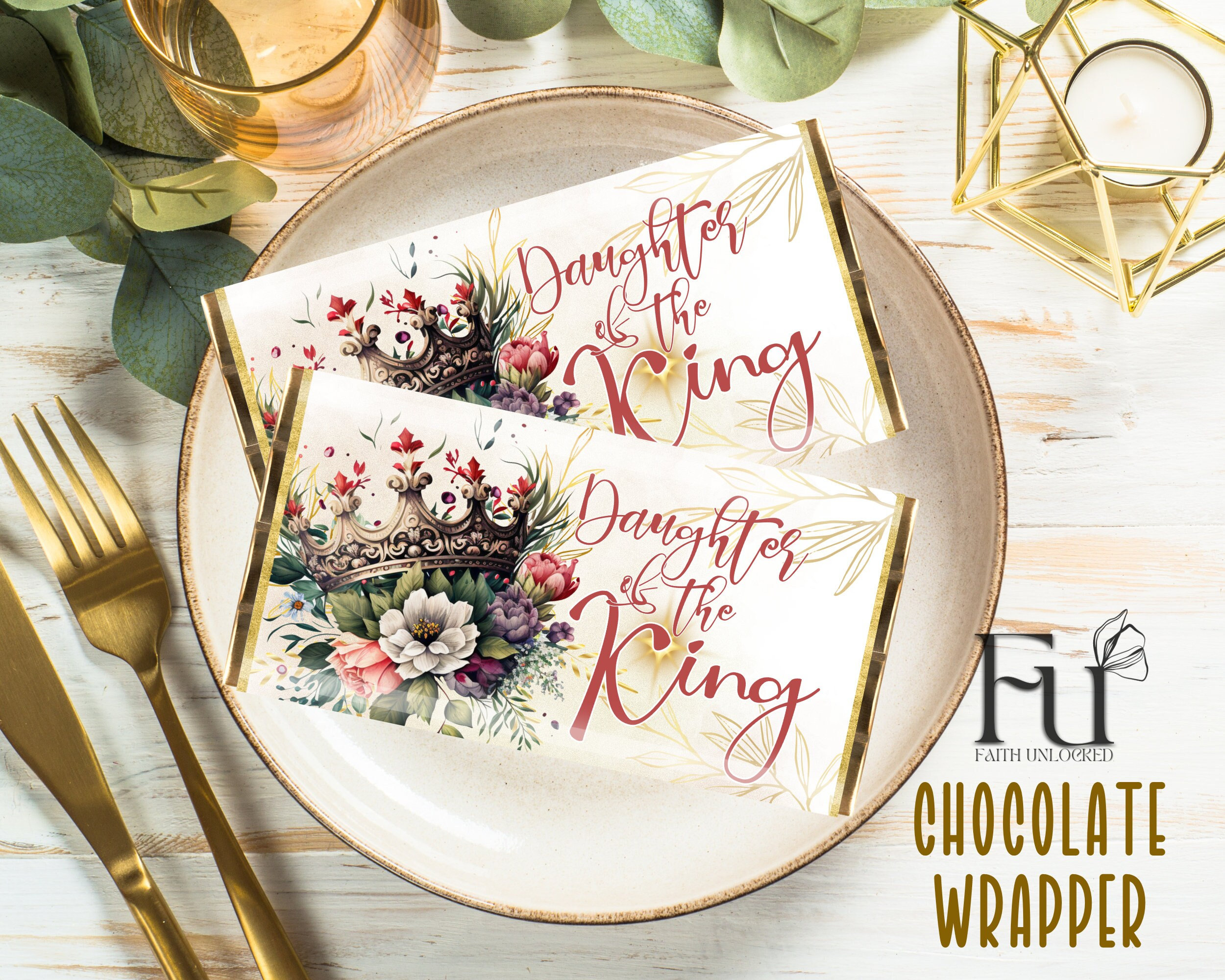 Daughter of the King, Child of God, Chocolate Bar Wrapper, Candy Bar ...