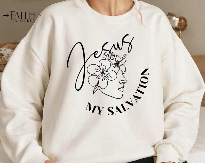 Jesus My Salvation Svg, Prayer Svg, Jesus Png, Faith Png, Girl Quote ...