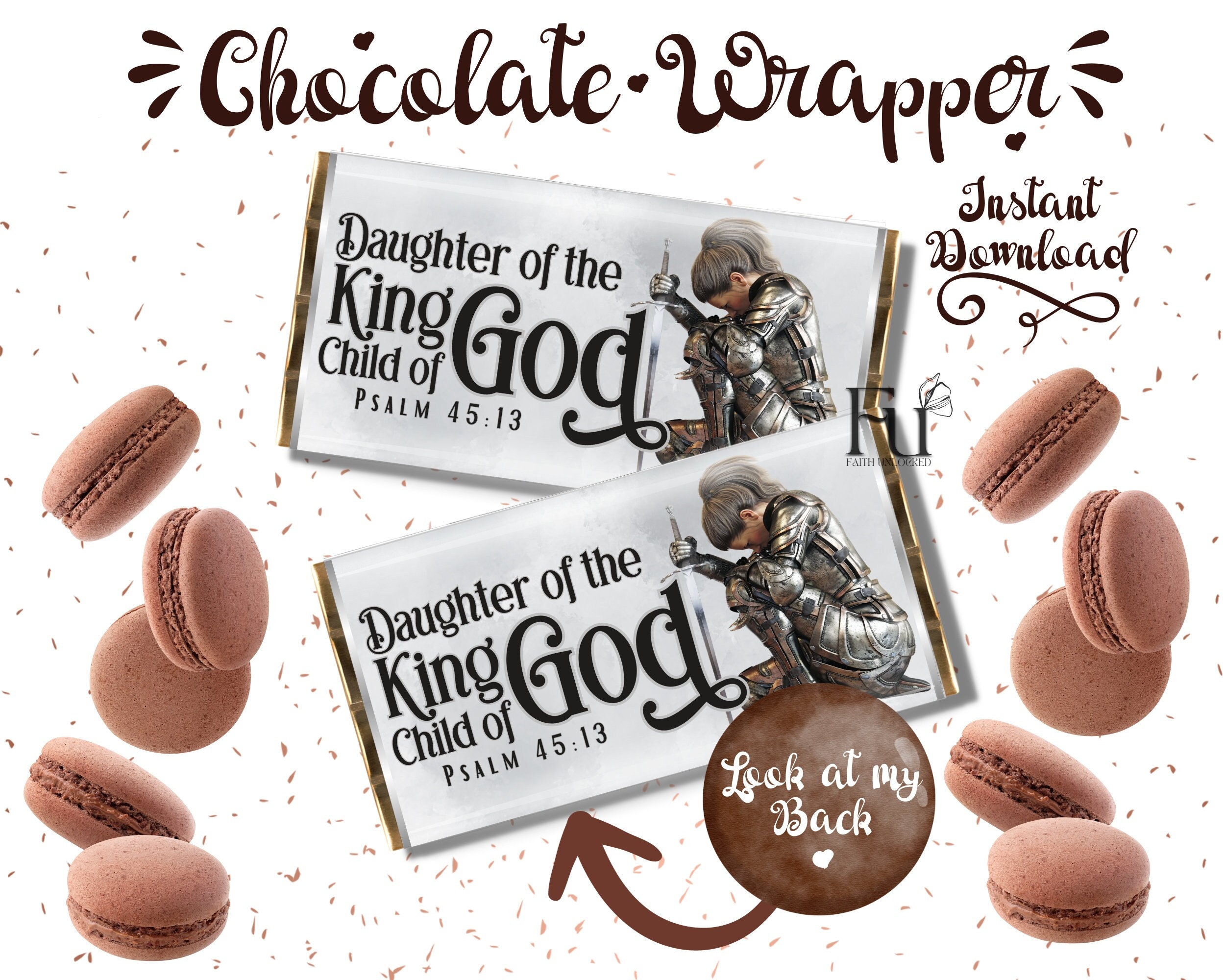 Daughter of the King, Child of God, Chocolate Bar Wrapper, Candy Bar ...