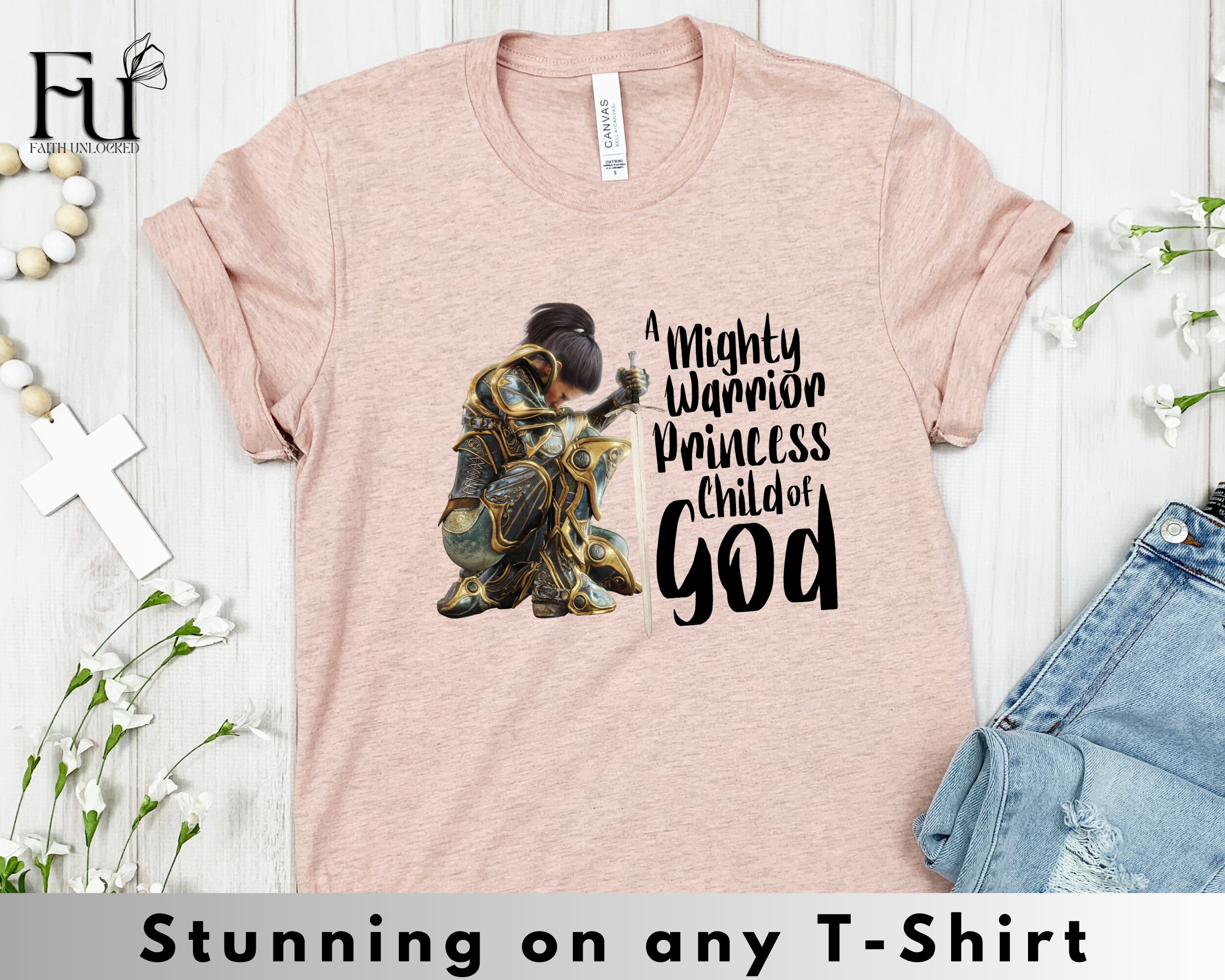 Mighty Warrior Princess Child of God Svg, Scripture Svg, Png, Bible ...
