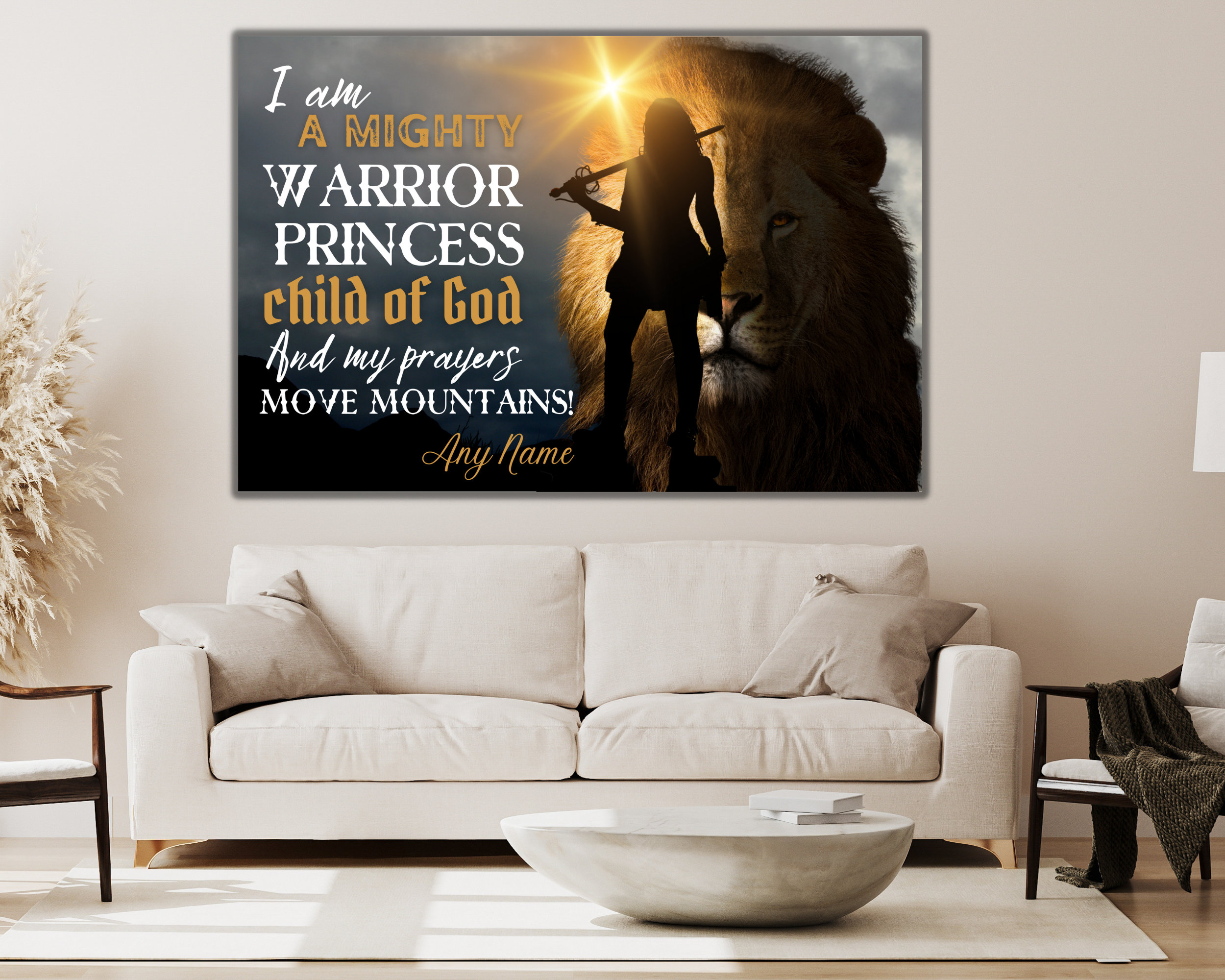 Personalized I Am a Mighty Warrior Princess Child of God, Digital ...