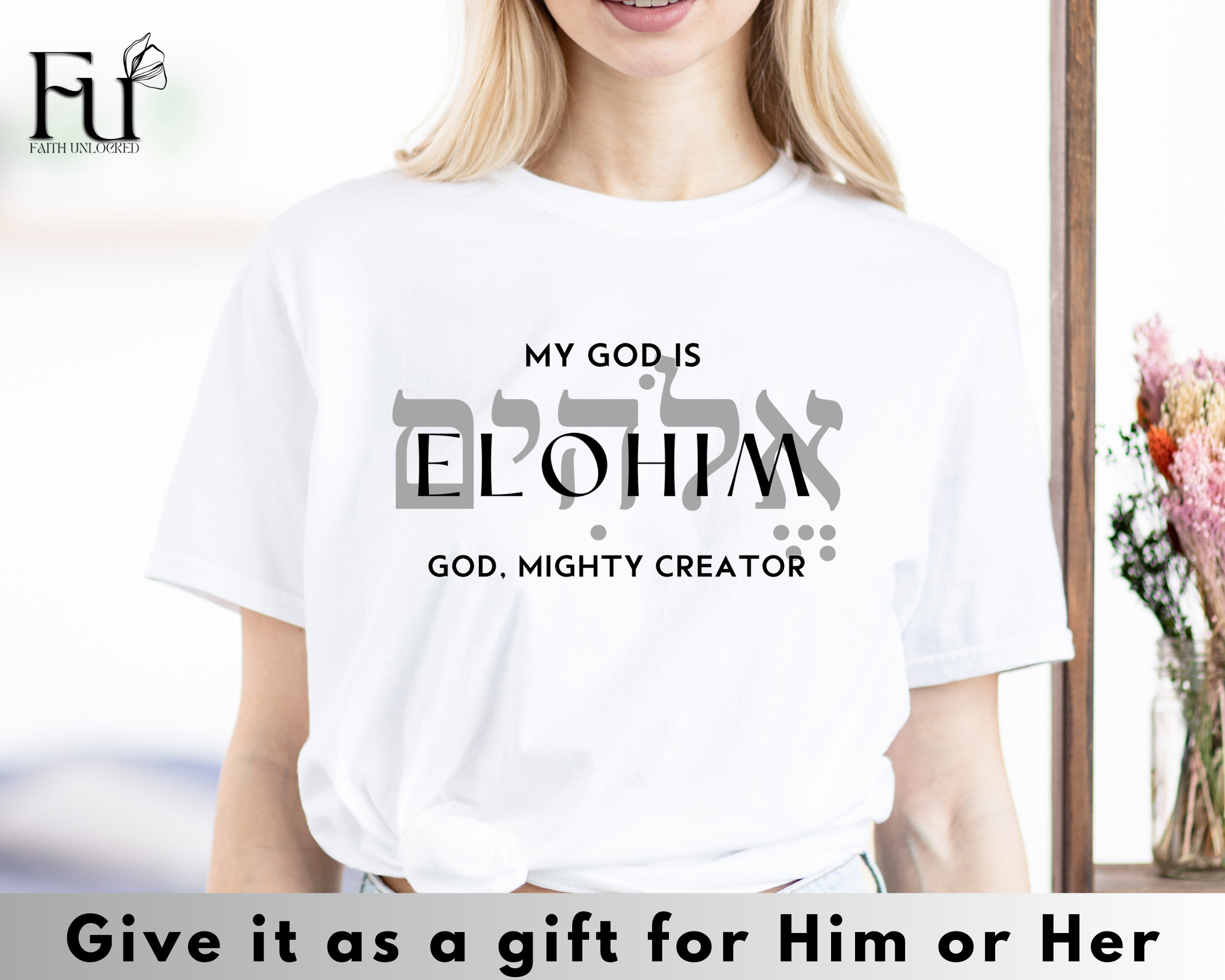 Elohim, God Mighty Creator Svg, Png, Jpg, Pdf, Names of God, Hebrew ...