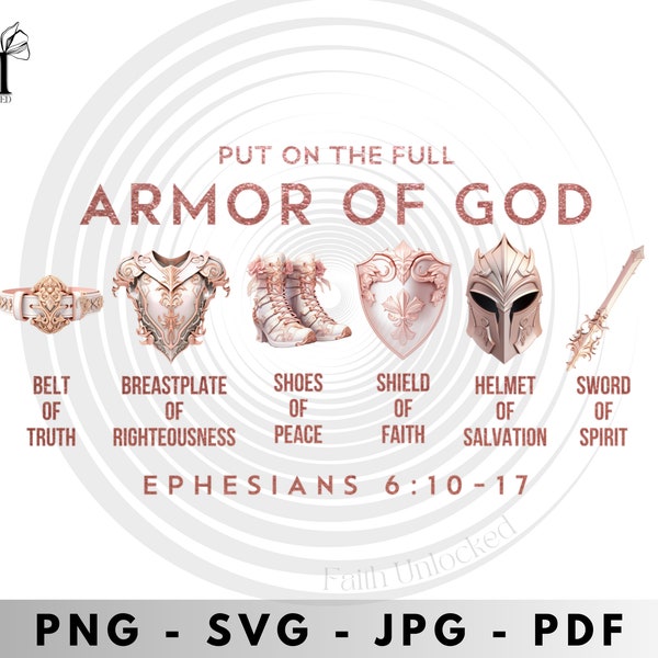 Full Armor of God Tumbler Svg - Etsy