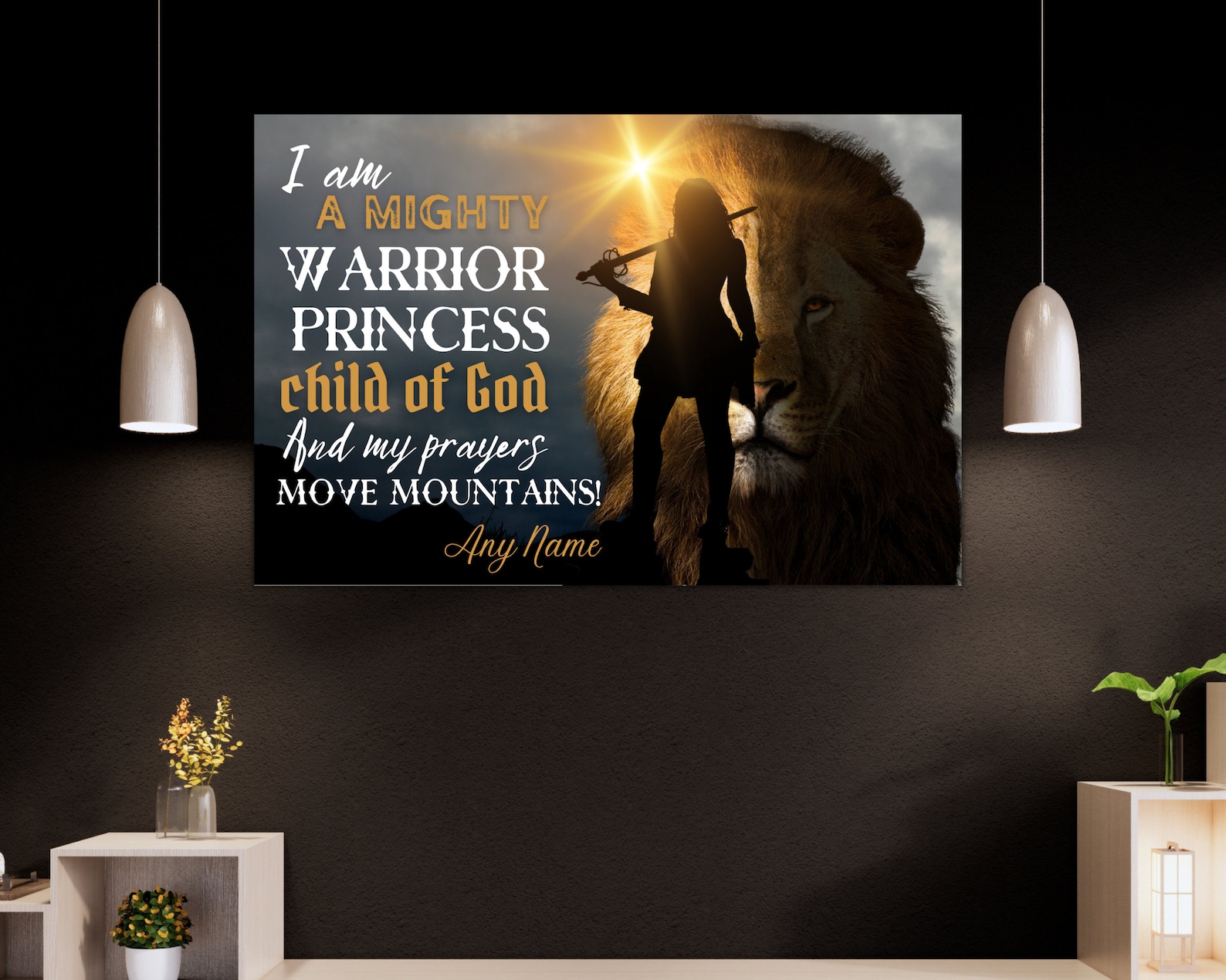 Personalized I Am a Mighty Warrior Princess Child of God, Digital ...