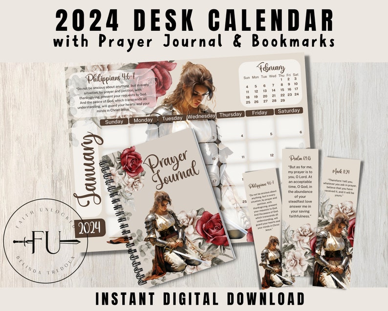 2024 Calendar / Desk Calendar / Wall Calendar / Fridge Calendar ...