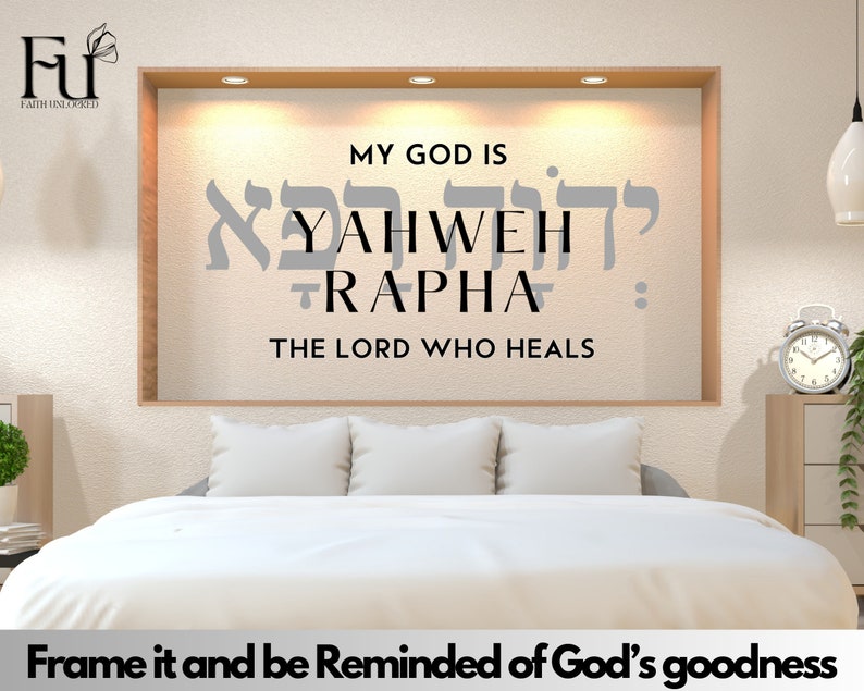 Yahweh Rapha, the Lord Who Heals Svg, Png, Jpg, Pdf, Names of God ...