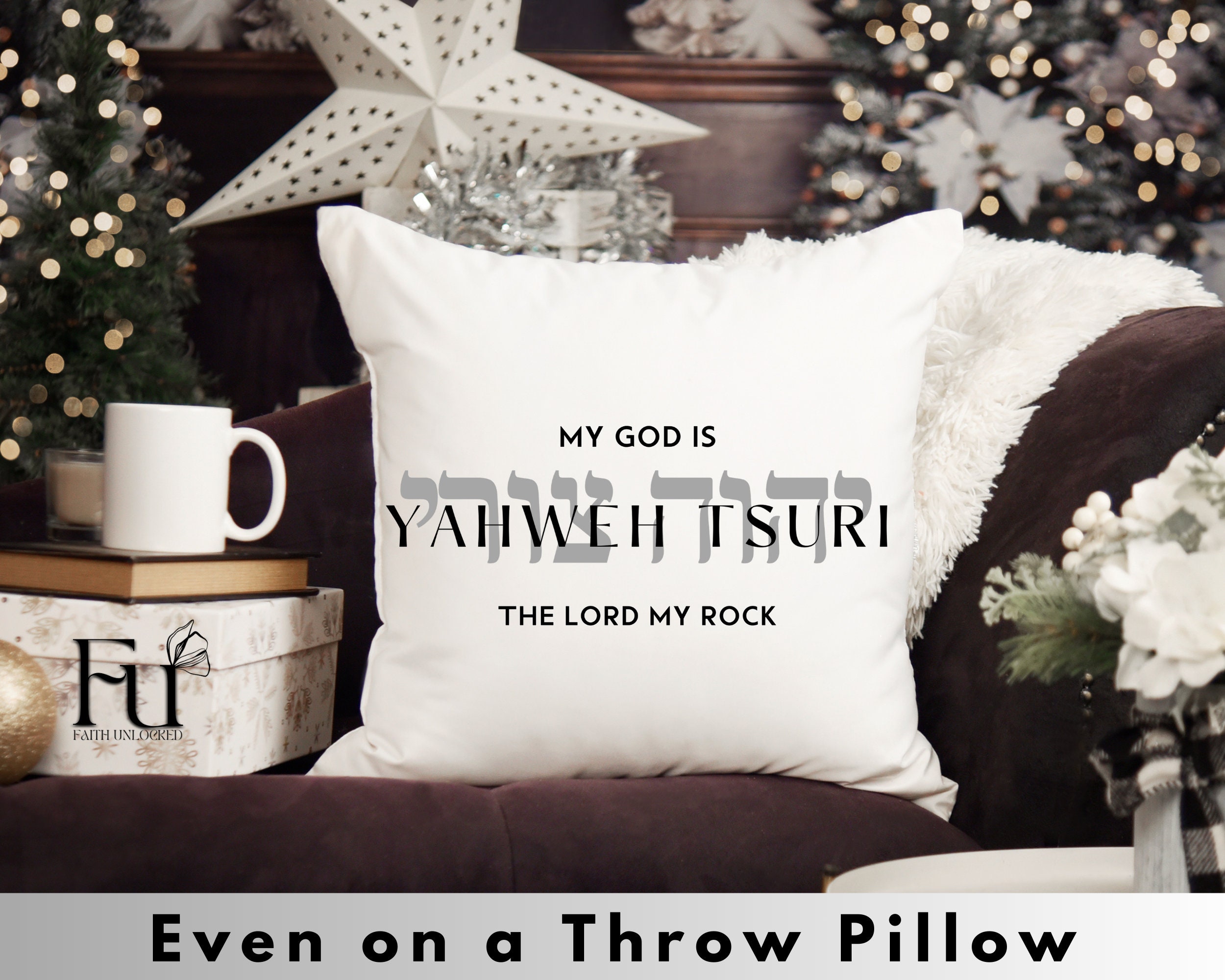 Yahweh Tsuri, the Lord My Rock Svg, Png, Jpg, Pdf File, Hebrew Names ...