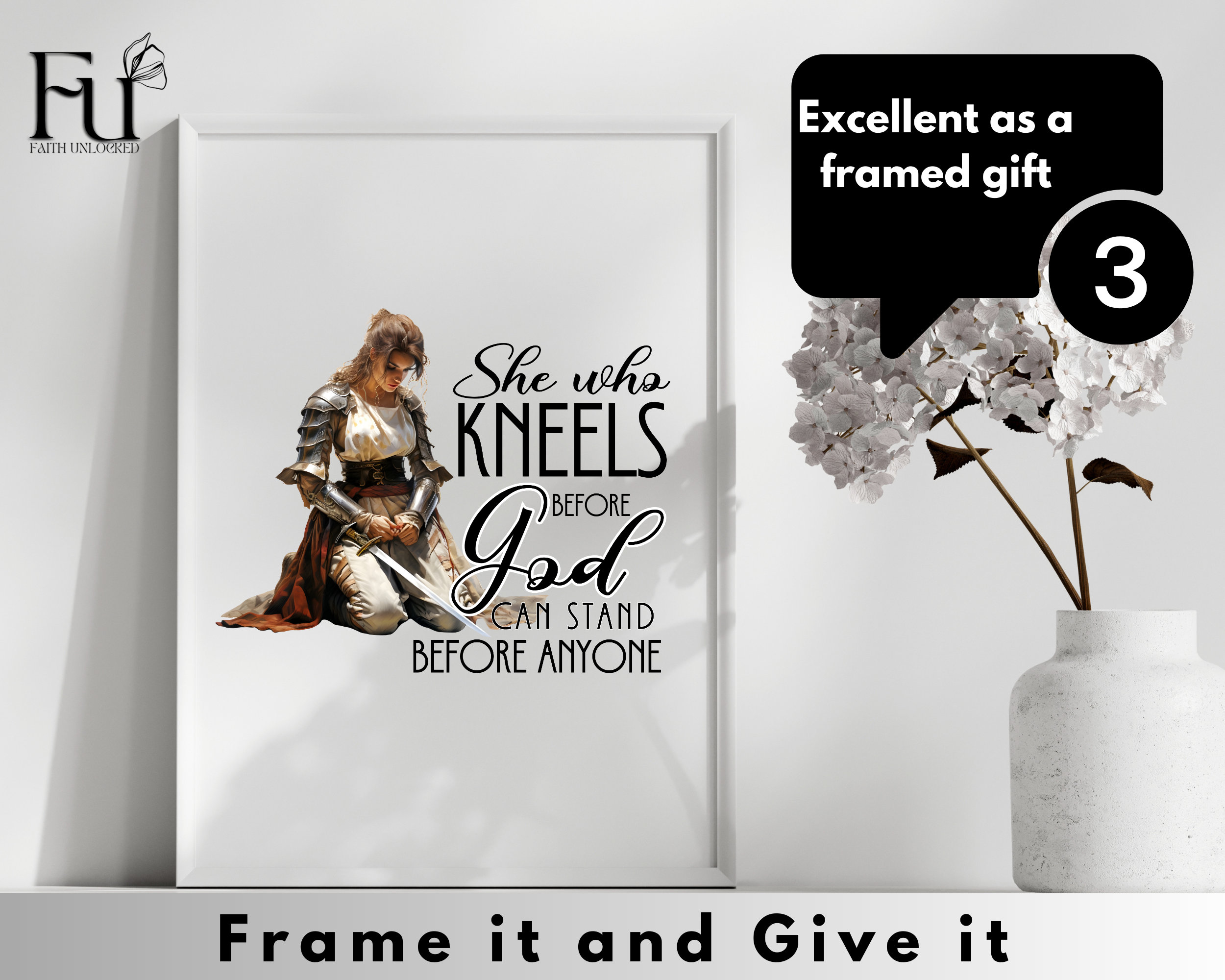 She Who Kneels Before God Can Stand Before Anyone Svg, Png, Jpg ...