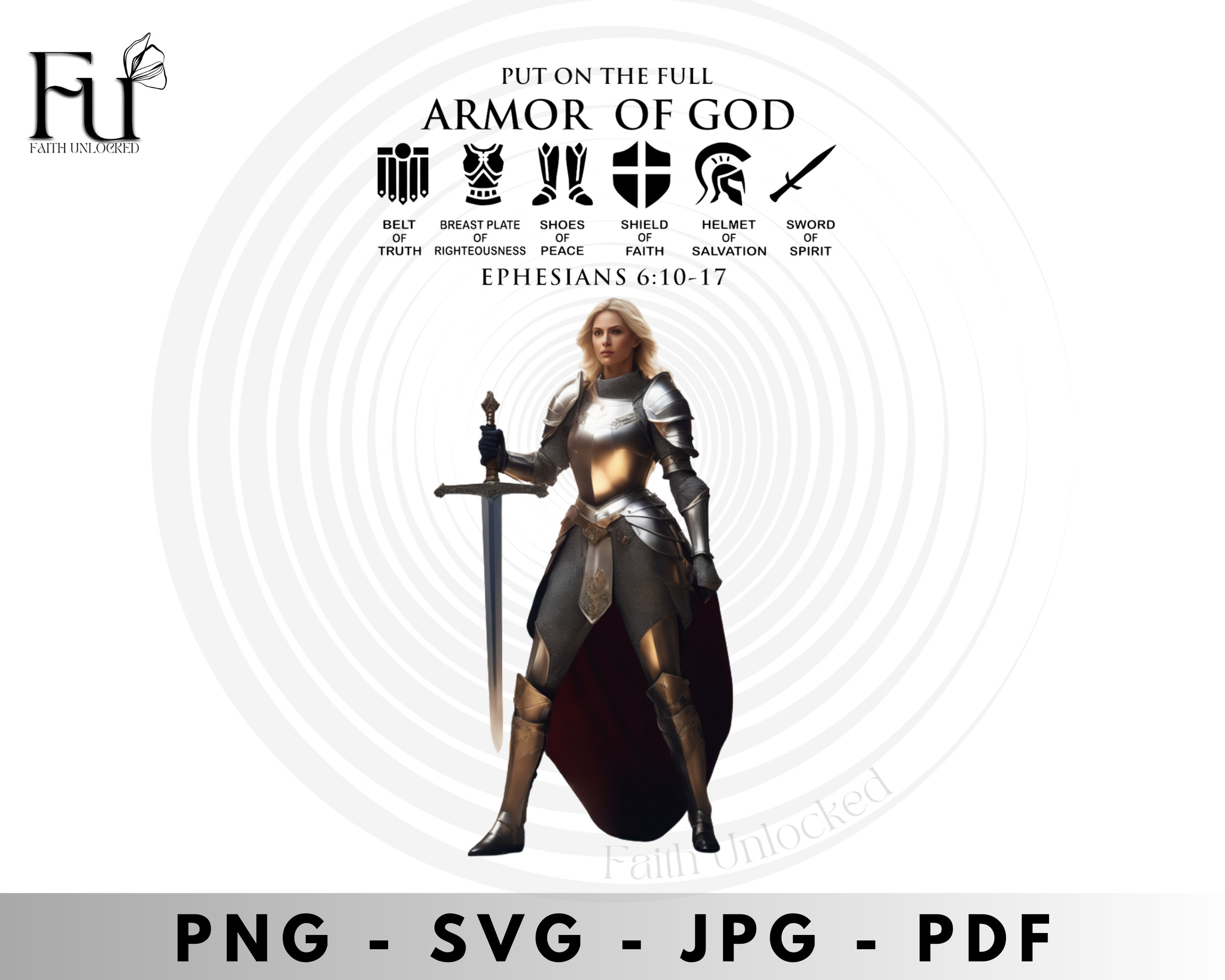 Full Armor of God Svg, Scripture Svg, Bible Quote Svg, Bible Verse Svg ...