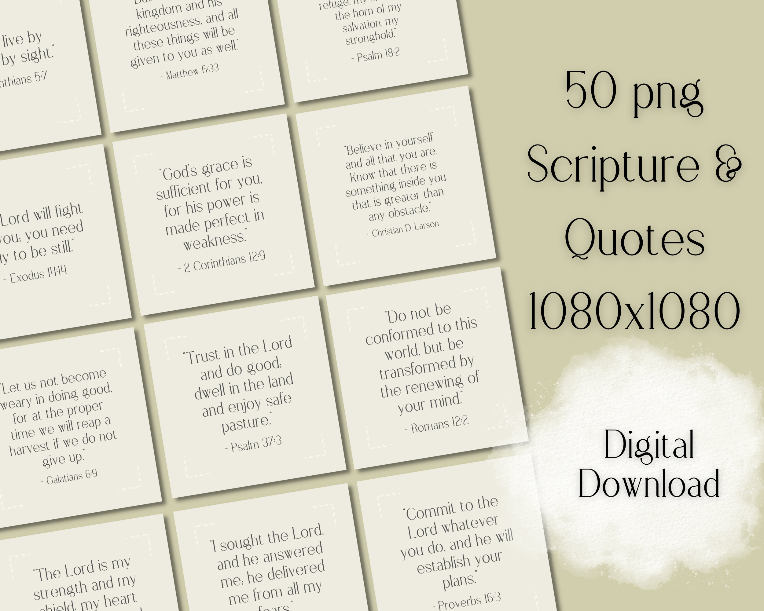 200 Christian Social Media Posts / Faith Insta Marketing / Religious ...