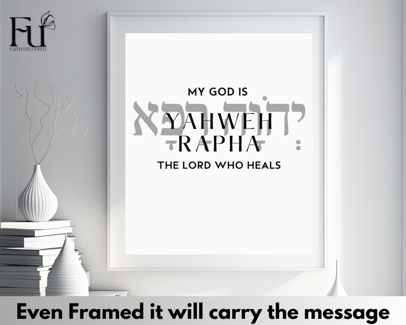 Yahweh Rapha, the Lord Who Heals Svg, Png, Jpg, Pdf, Names of God ...