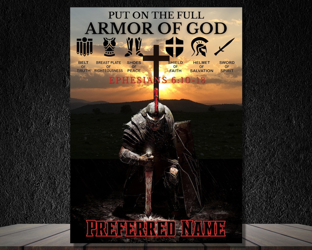 Personalized Armor of God Digital Download, Put on Full Armor ...