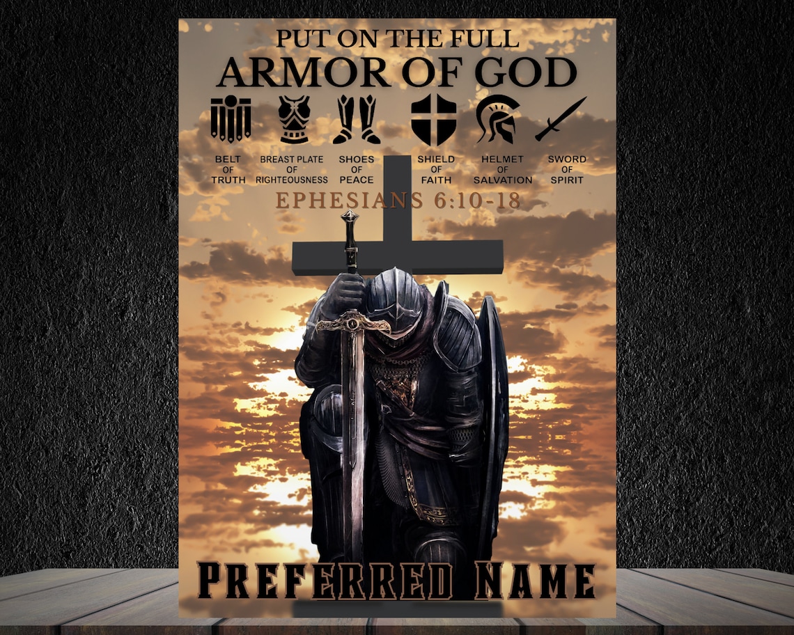 Personalized Armor of God Digital Download, Put on Full Armor ...