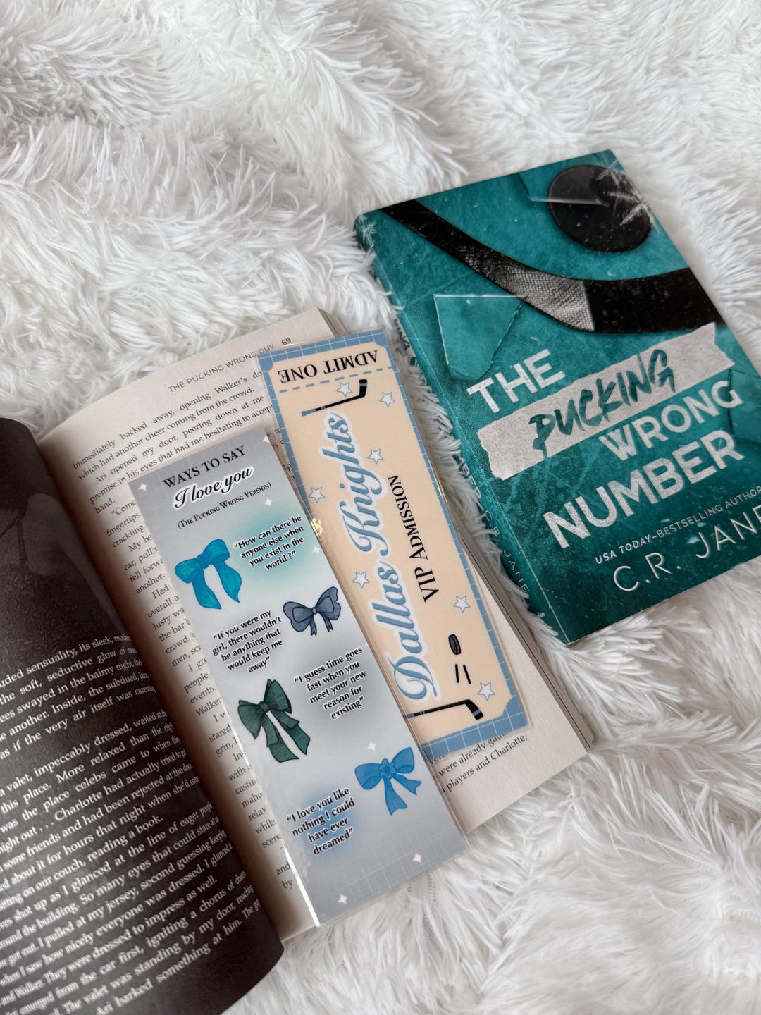 The Pucking Wrong Series Bookmark Dark Hockey Romance Book Accessories ...