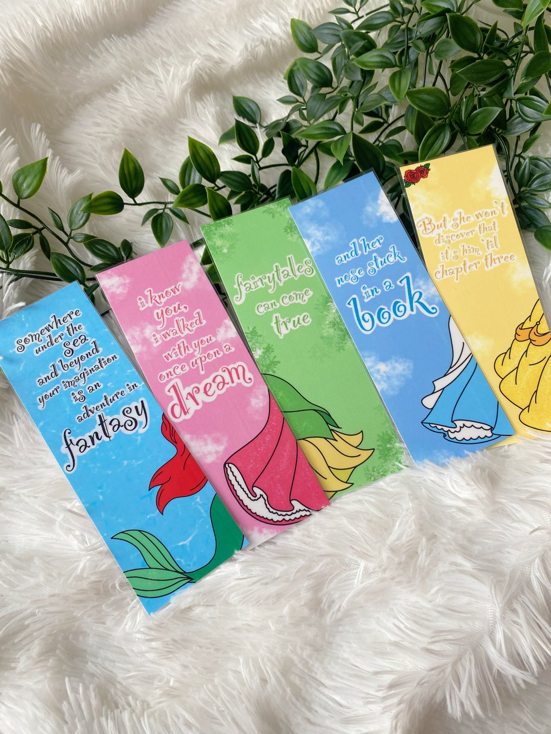 Disney Princess Bookmark the Little Mermaid Sleeping Beauty the ...