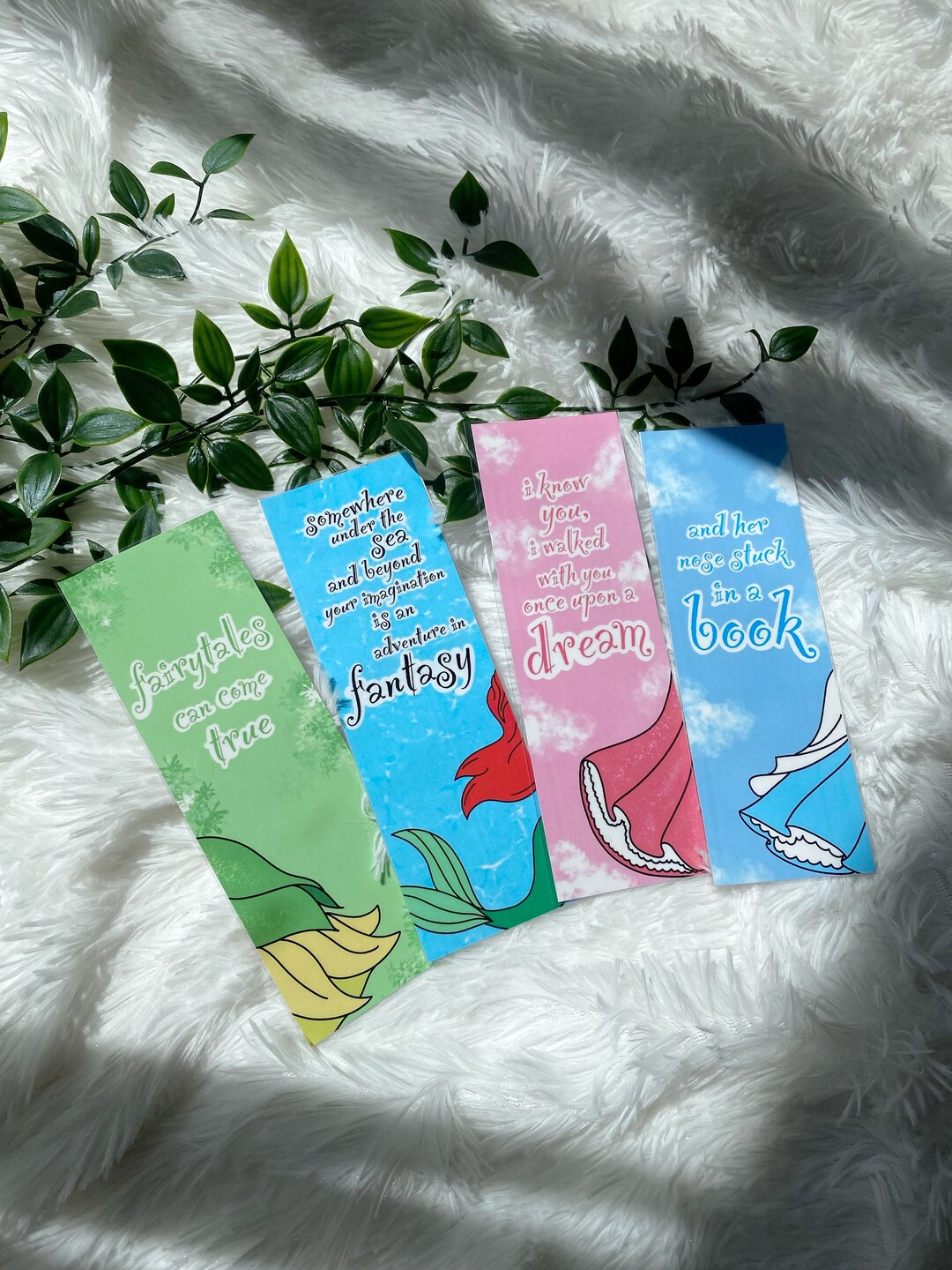 Disney Princess Bookmark the Little Mermaid Sleeping - Etsy