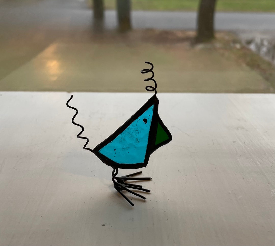 Stained Glass Scrappy Birds Etsy
