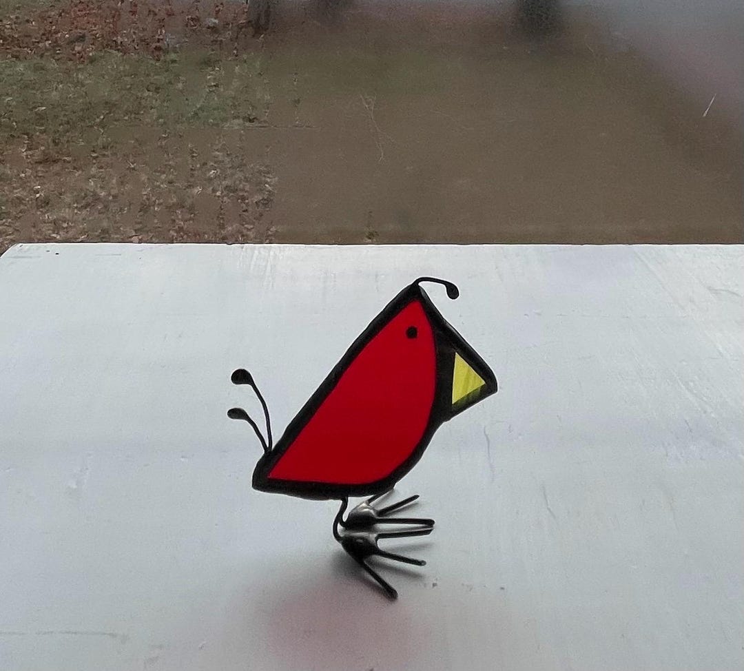 Stained Glass Scrappy Birds - Etsy