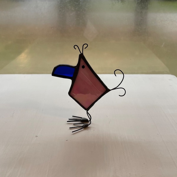 Stained Glass Scrappy Bird - Etsy