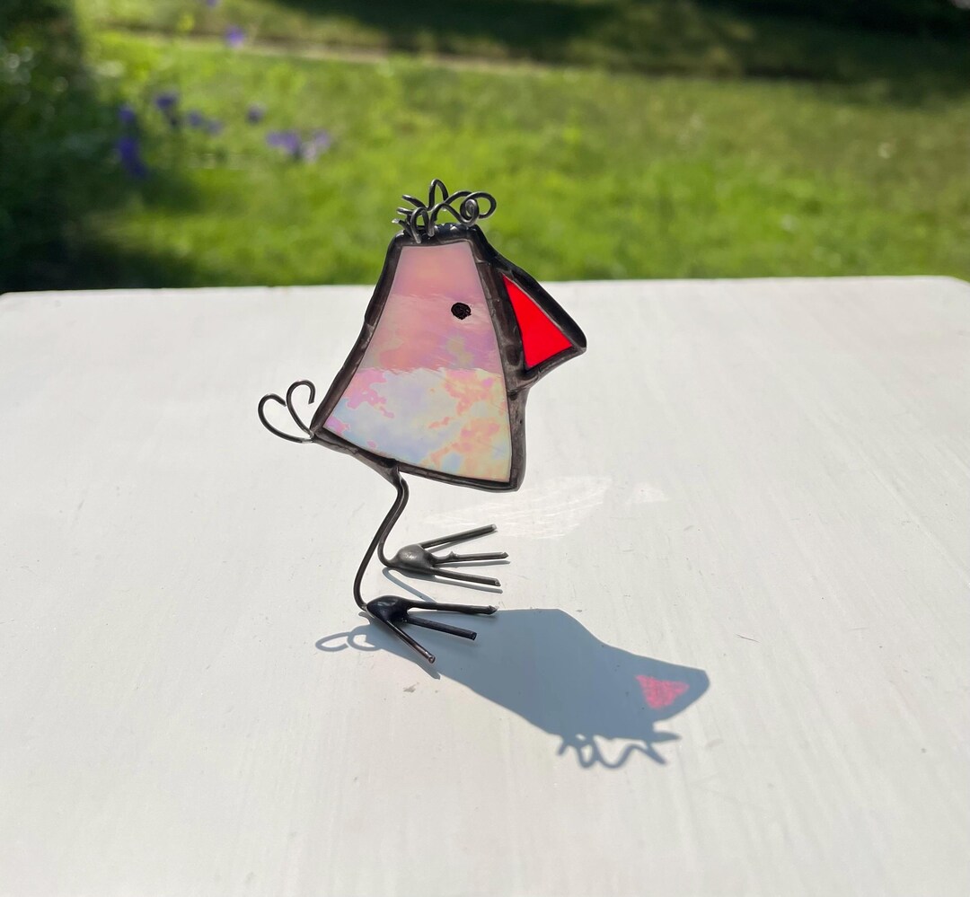 Stained Glass Scrappy Birds Etsy