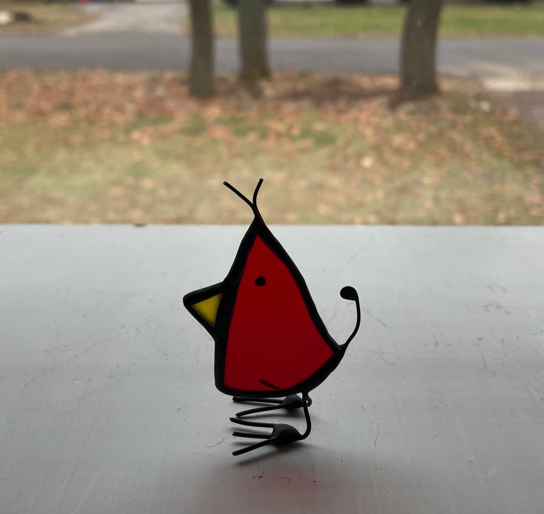 Stained Glass Scrappy Birds Etsy