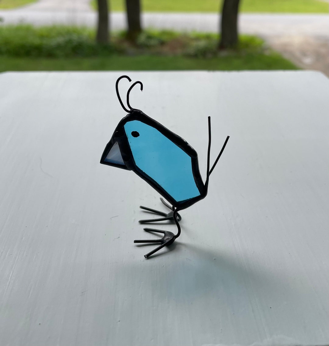 Stained Glass Scrappy Birds Etsy