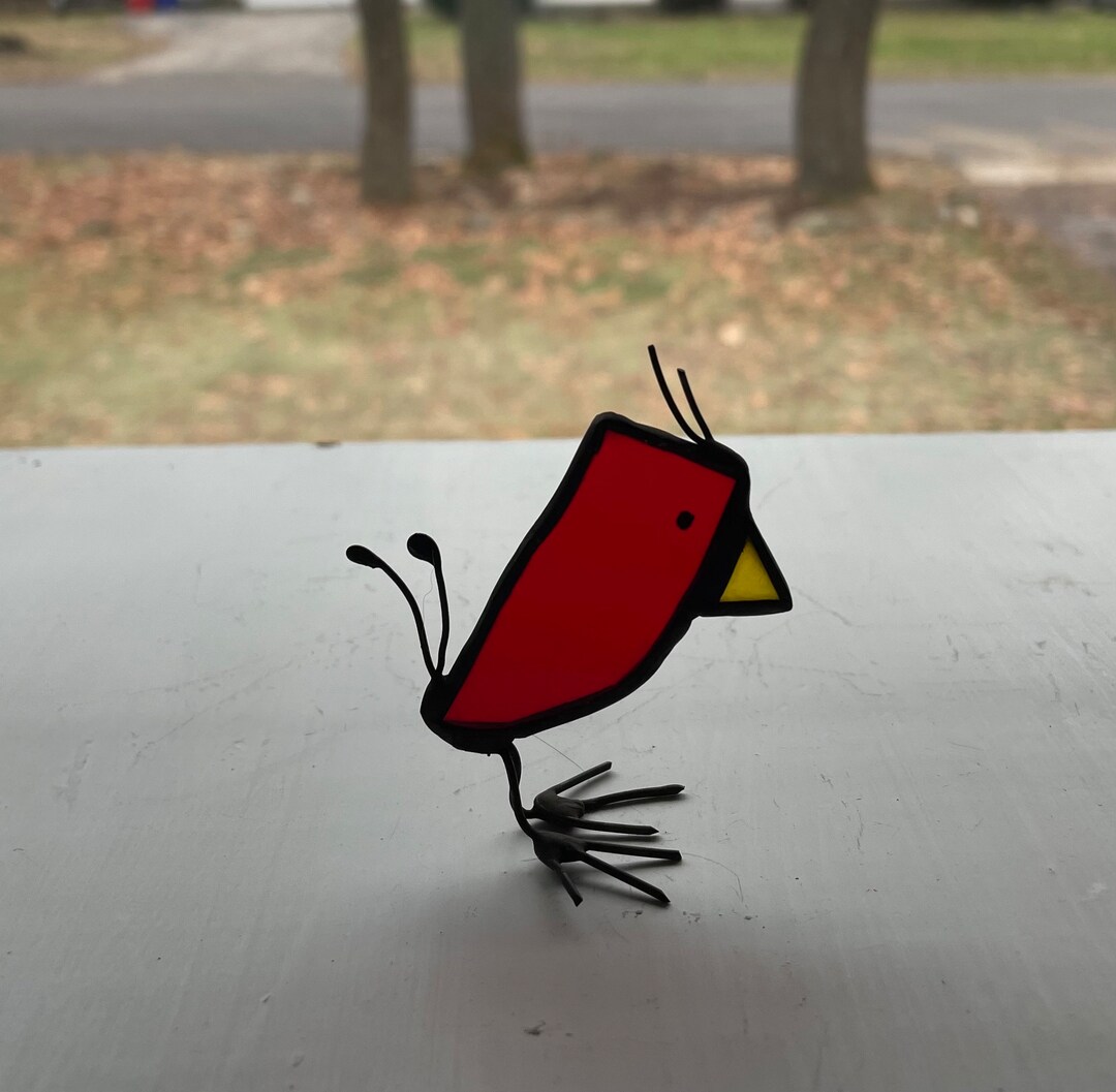 Stained Glass Scrappy Birds Etsy