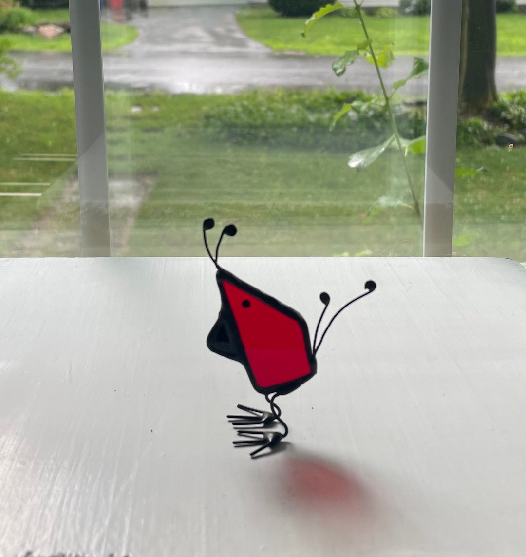 Stained Glass Scrappy Birds Etsy