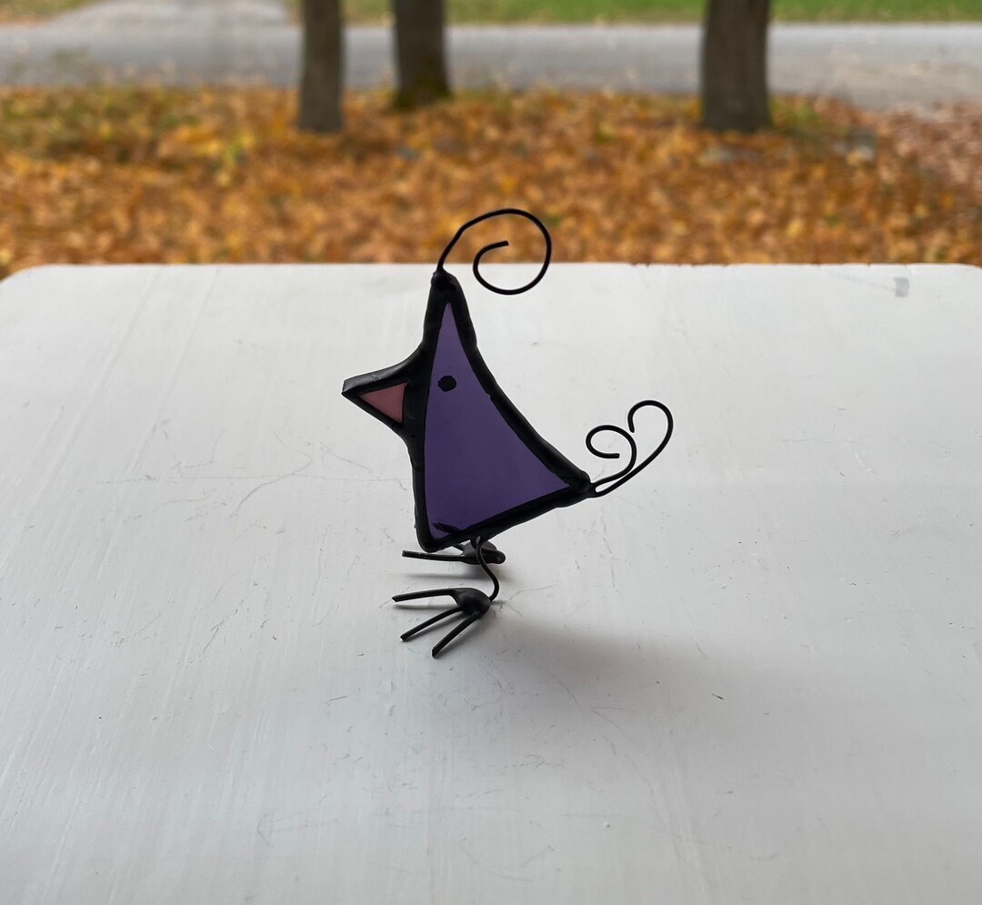 Stained Glass Scrappy Birds Etsy
