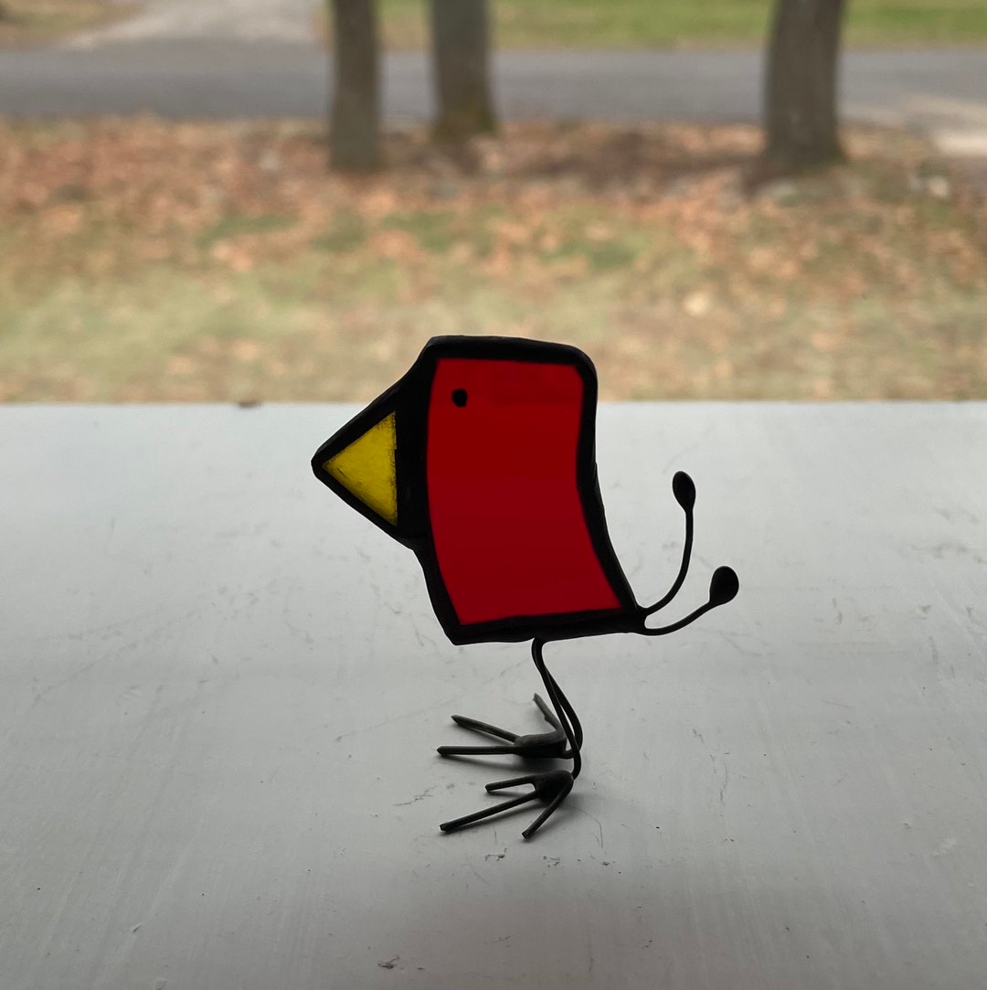 Stained Glass Scrappy Birds Etsy