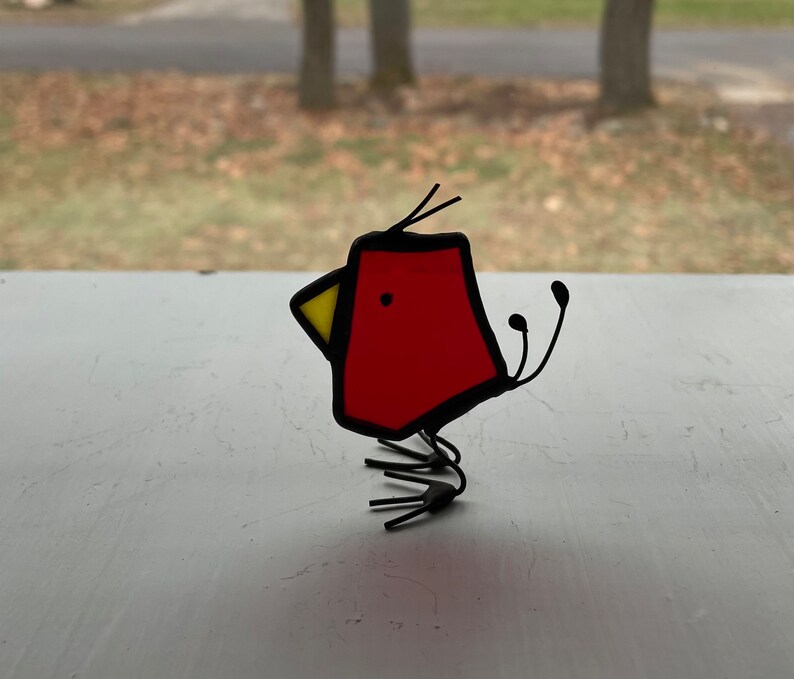 Stained Glass Scrappy Birds Etsy