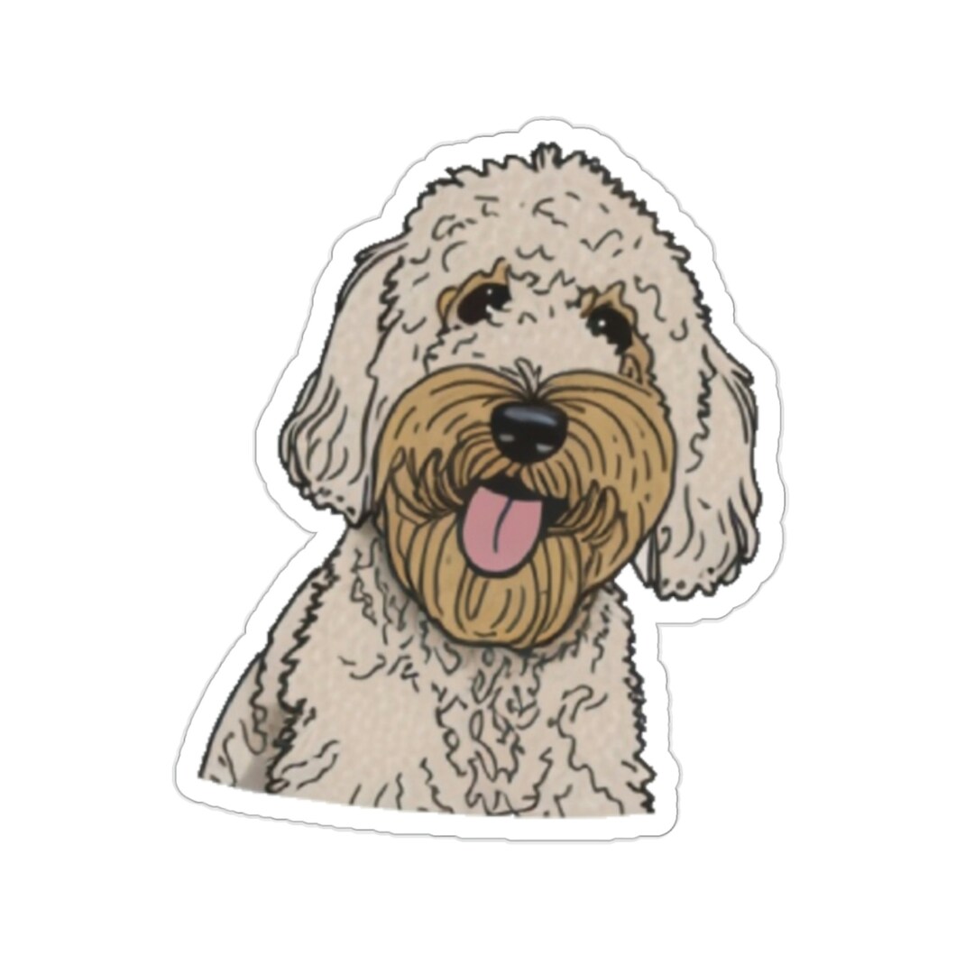 Cute Labradoodle Dog Stickers Vinyl Stickers for Water - Etsy