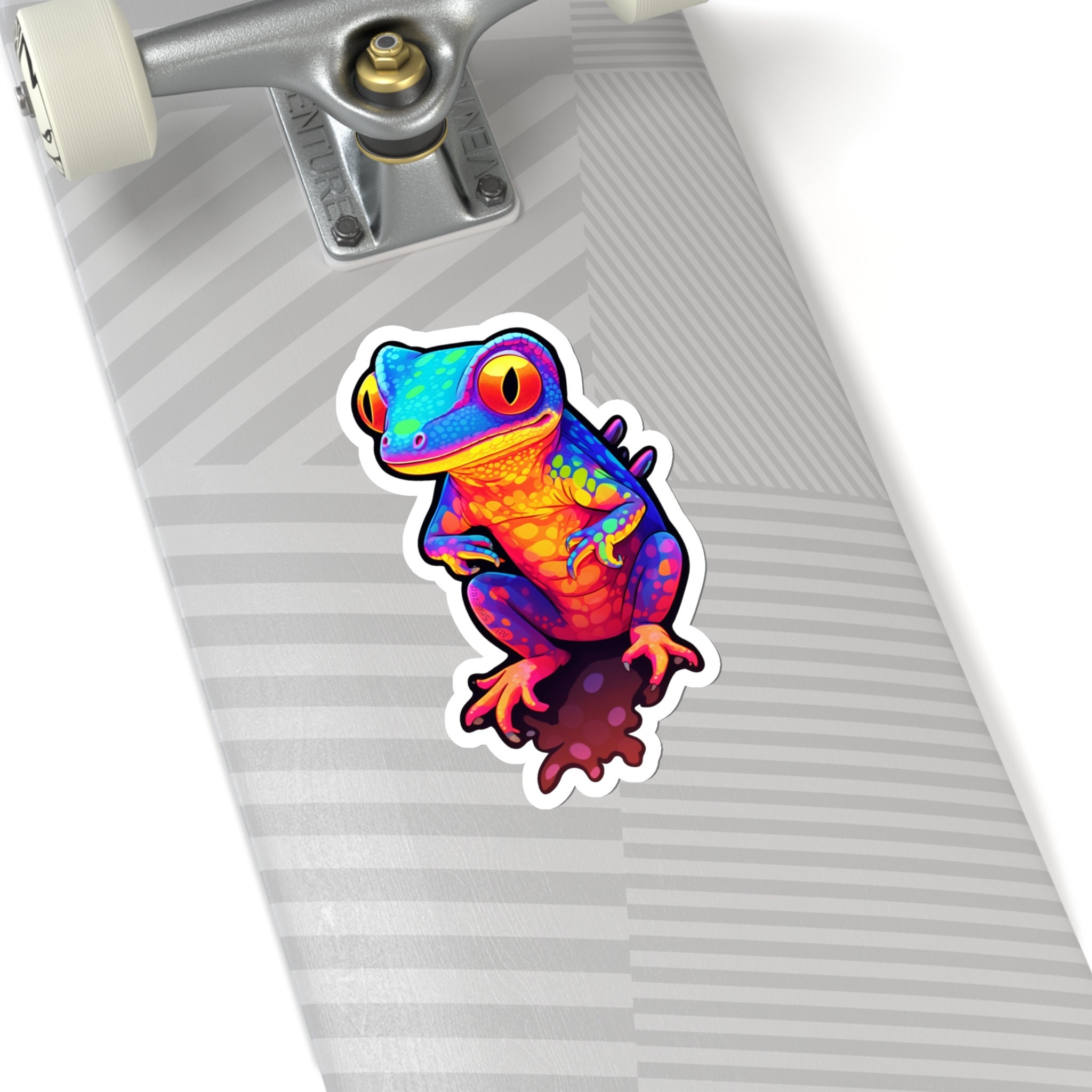 Cute Rainbow Lizard Sticker Gift Ideas Adult Kid Teens - Etsy