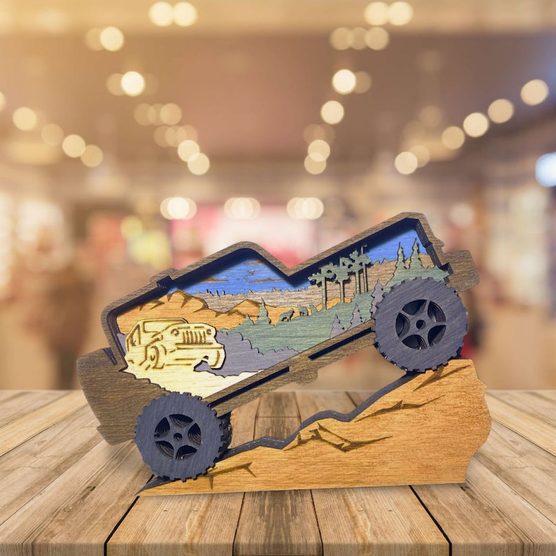 Offroad Truck Wood Art: 3D Layered Rock Crawling Decor - Etsy