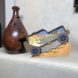 Vehicle Wall Art Offroad Decor Gift for Men Rockcrawling Wood Artwork ...