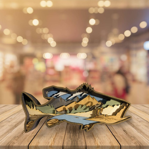 Layered Wood Art - Etsy