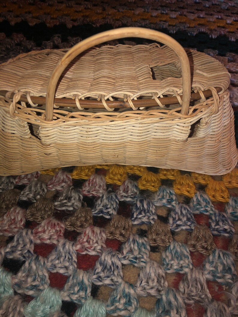 Vintage Fishing Creel Basket Wicker Decoration Basket - Etsy