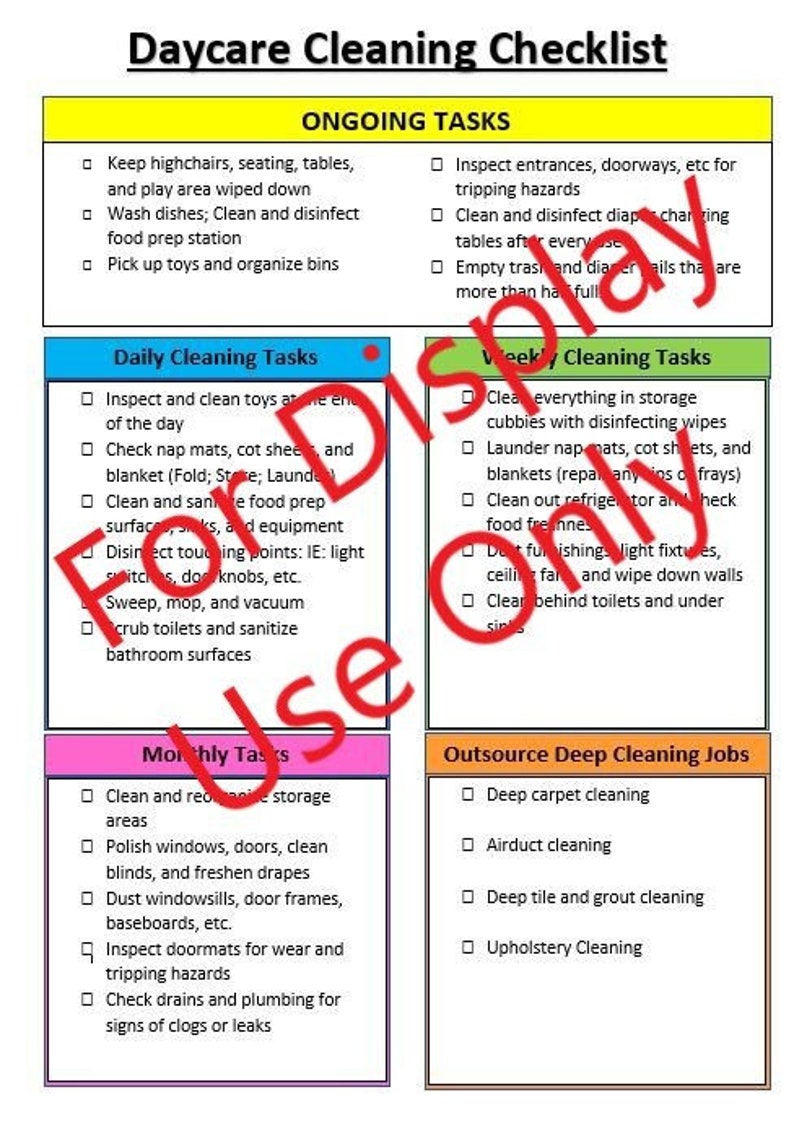 Daycare / Startup Bundle / Customizable and Printable Forms / Daycare ...