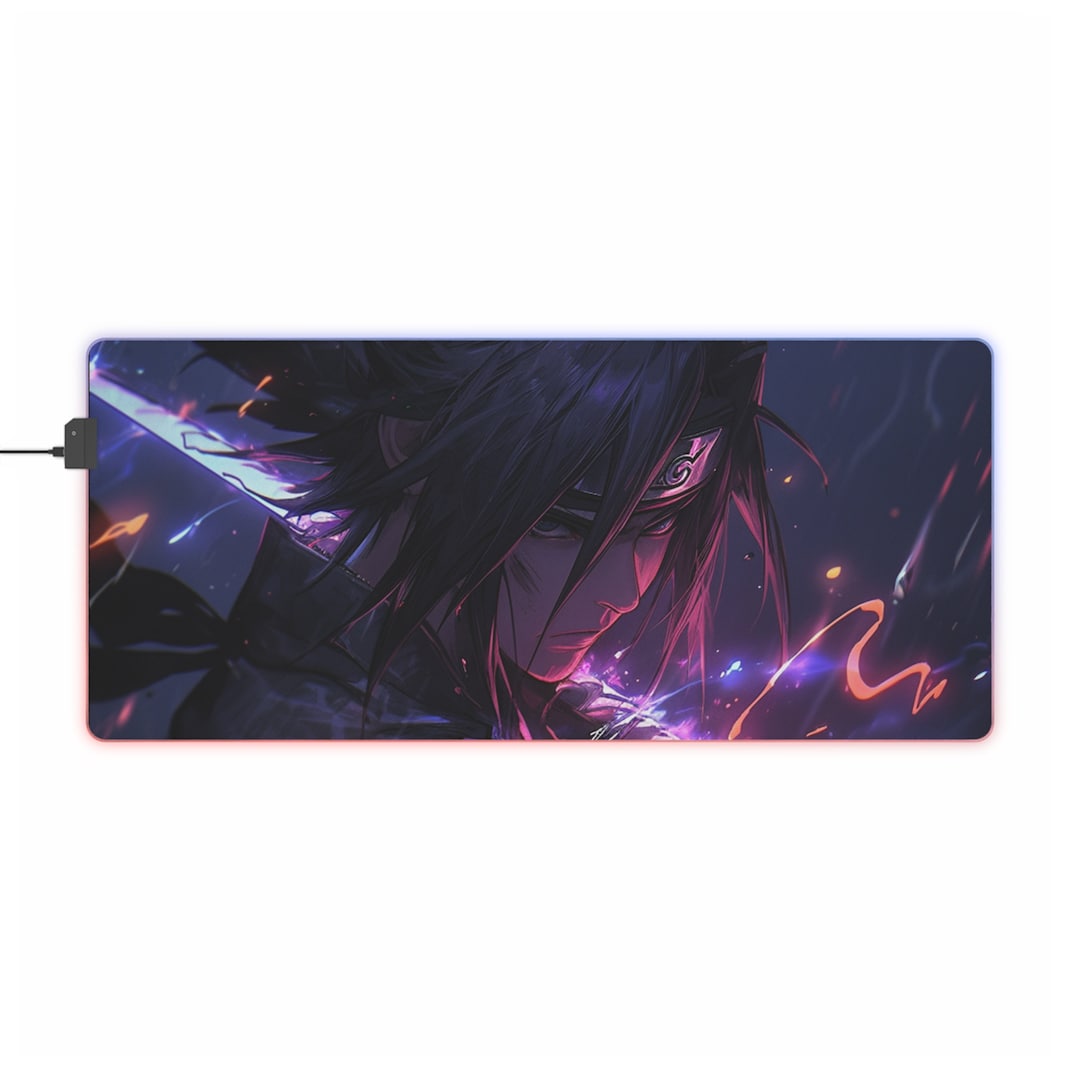 Sasuke Uchiha LED Gaming Mouse Pad - Etsy