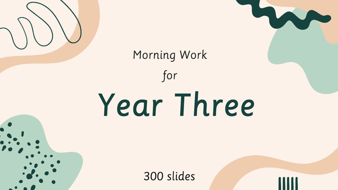 Morning Work for Year 3 whole Year Pack - Etsy