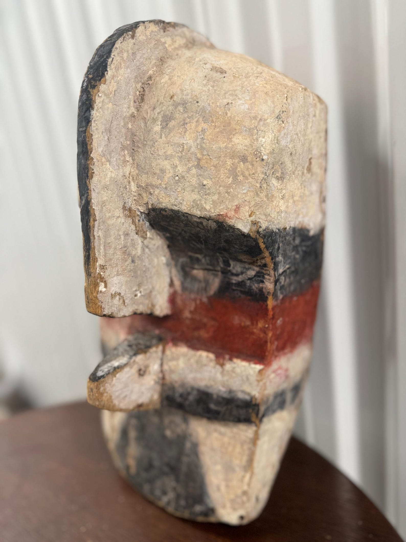 Two Antique Wall Hanging African Masks:african Orginal Cermonial Songye ...