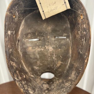Wall Hanging Masks: Lega Zaire Society Mask Congo + Old African Maraka ...