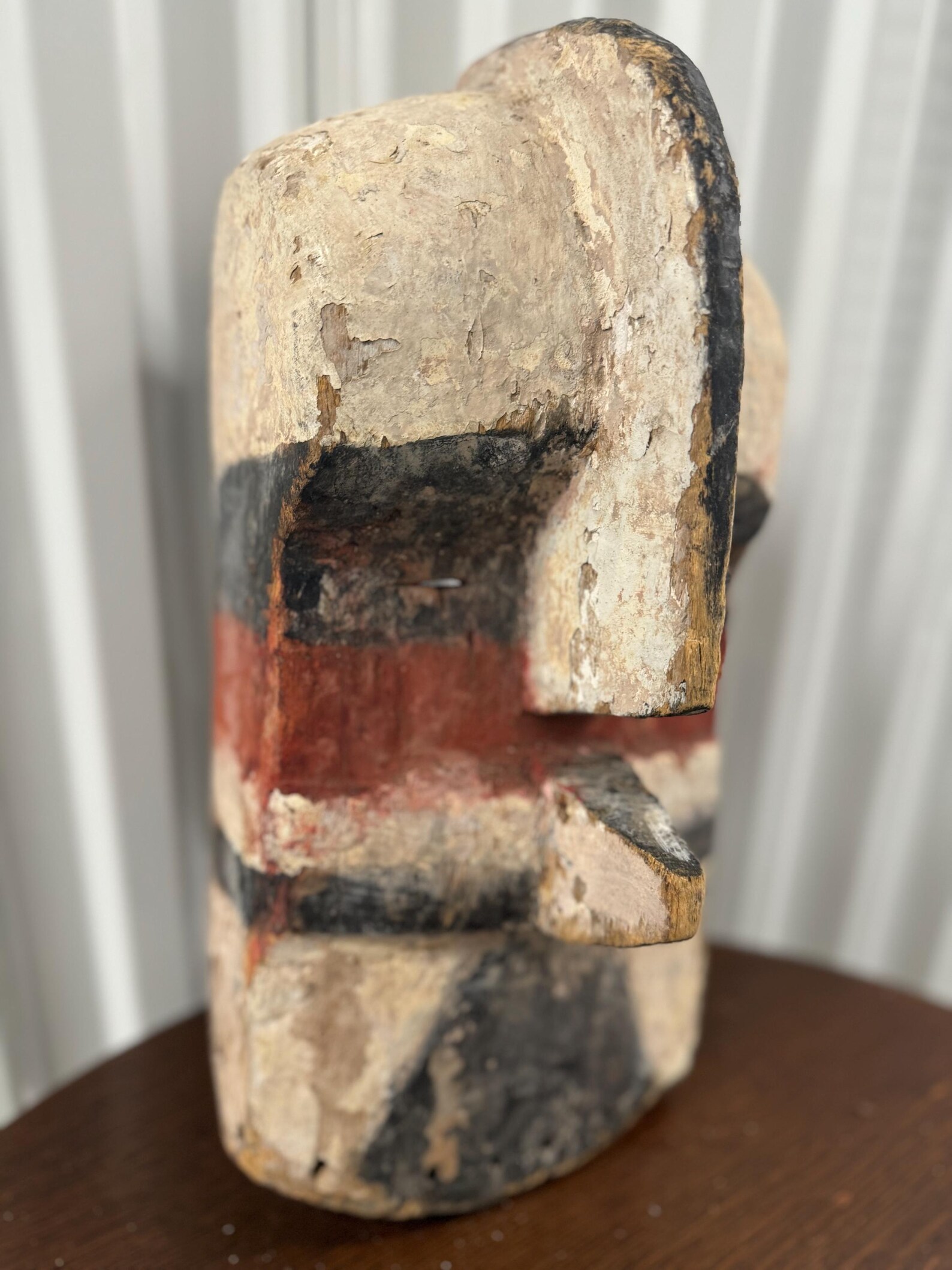 Two Antique Wall Hanging African Masks:african Orginal Cermonial Songye ...