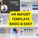HR Report Powerpoint Template, Editable Annual Presentation - Etsy
